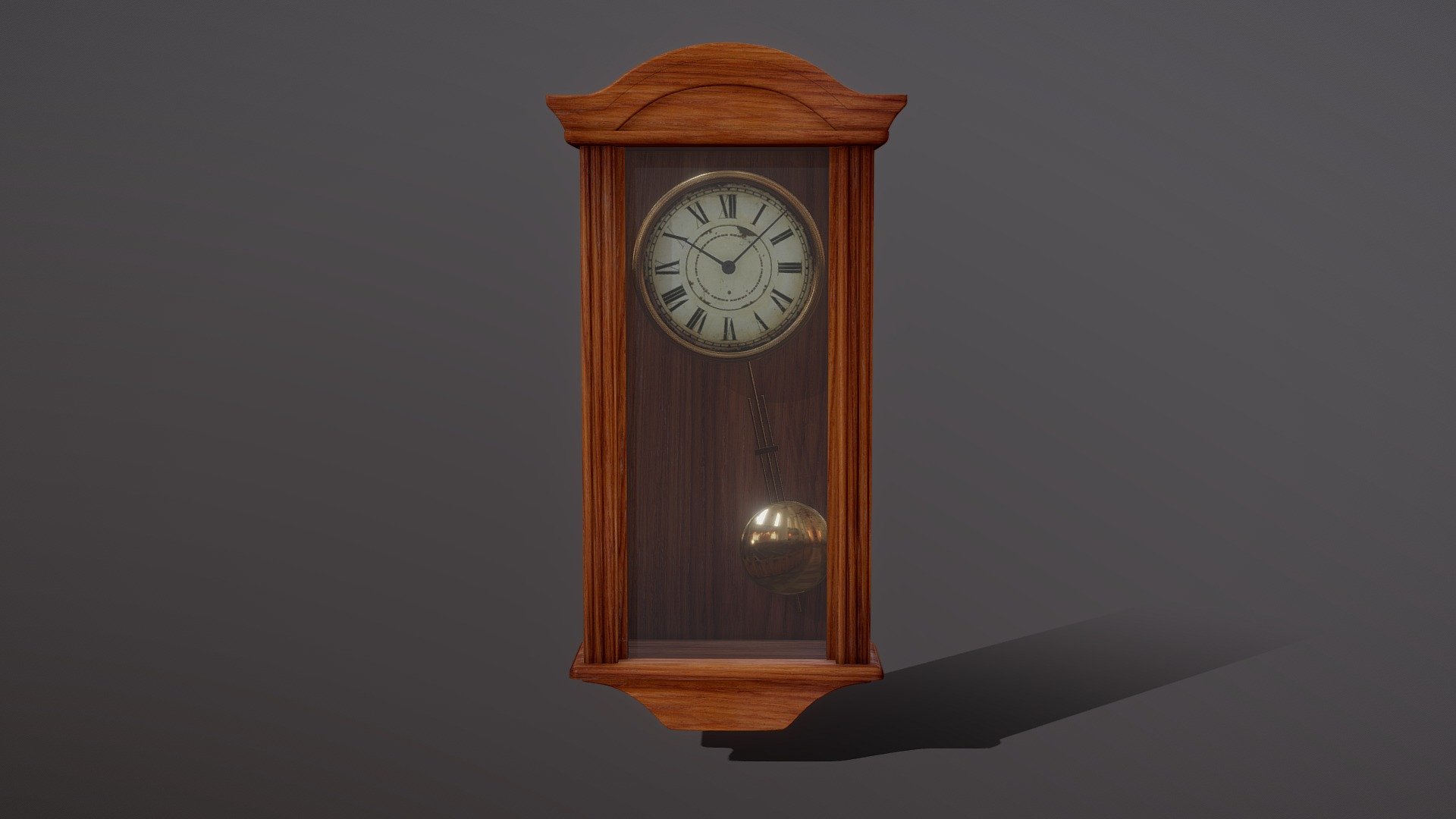 Vintage Wall Clock (Animated) - Buy Royalty Free 3D model by 3Dee ...