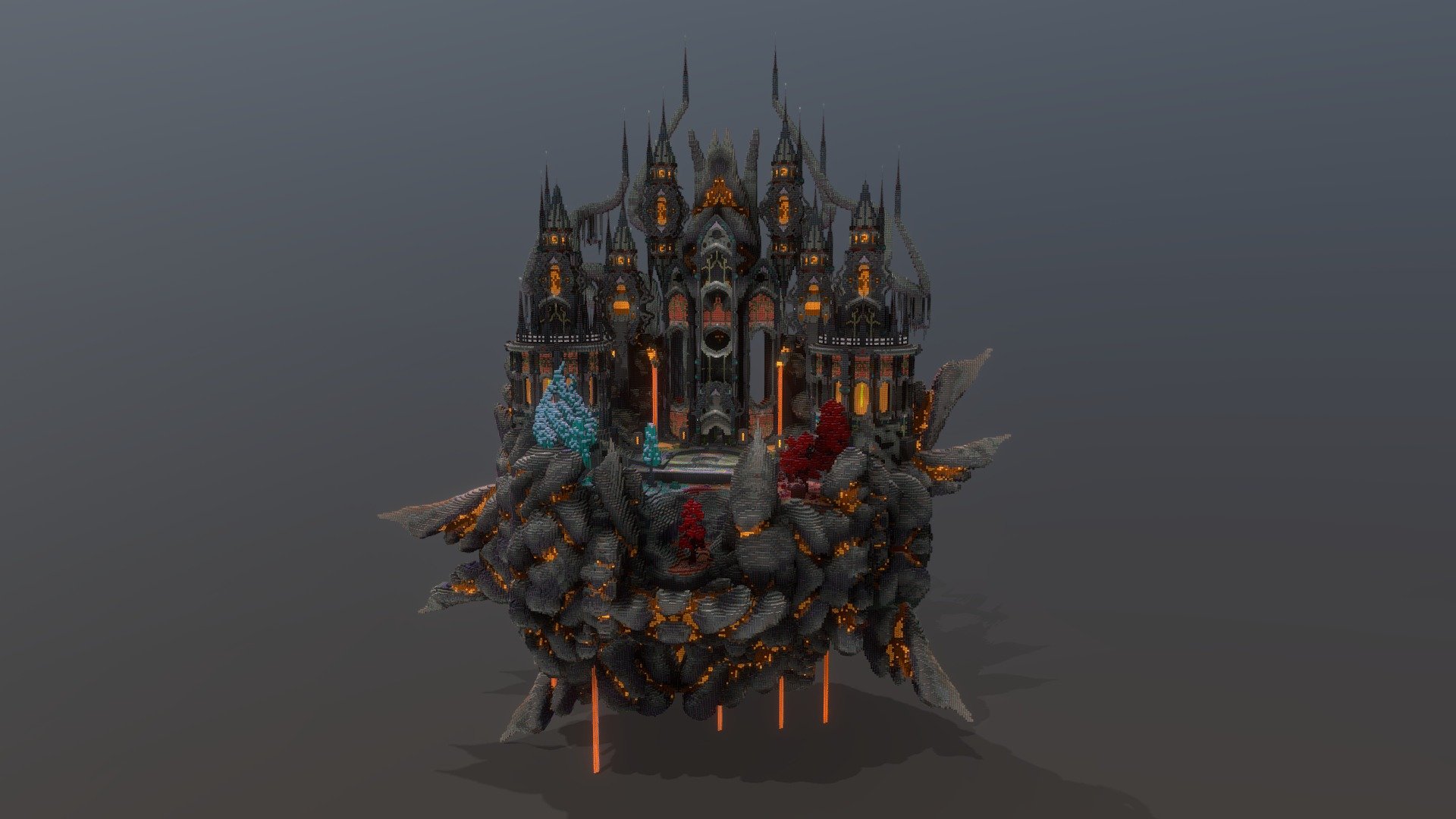 Nether Fortress - 3D model by BreadBuilds [4f8facb] - Sketchfab