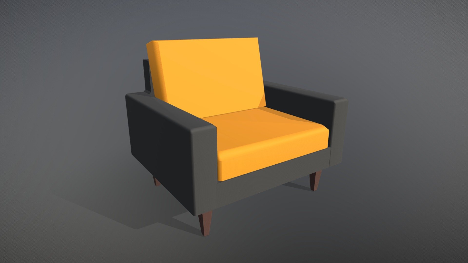 Low Poly Armchair - Buy Royalty Free 3D model by AssetSource [4f8fff0 ...