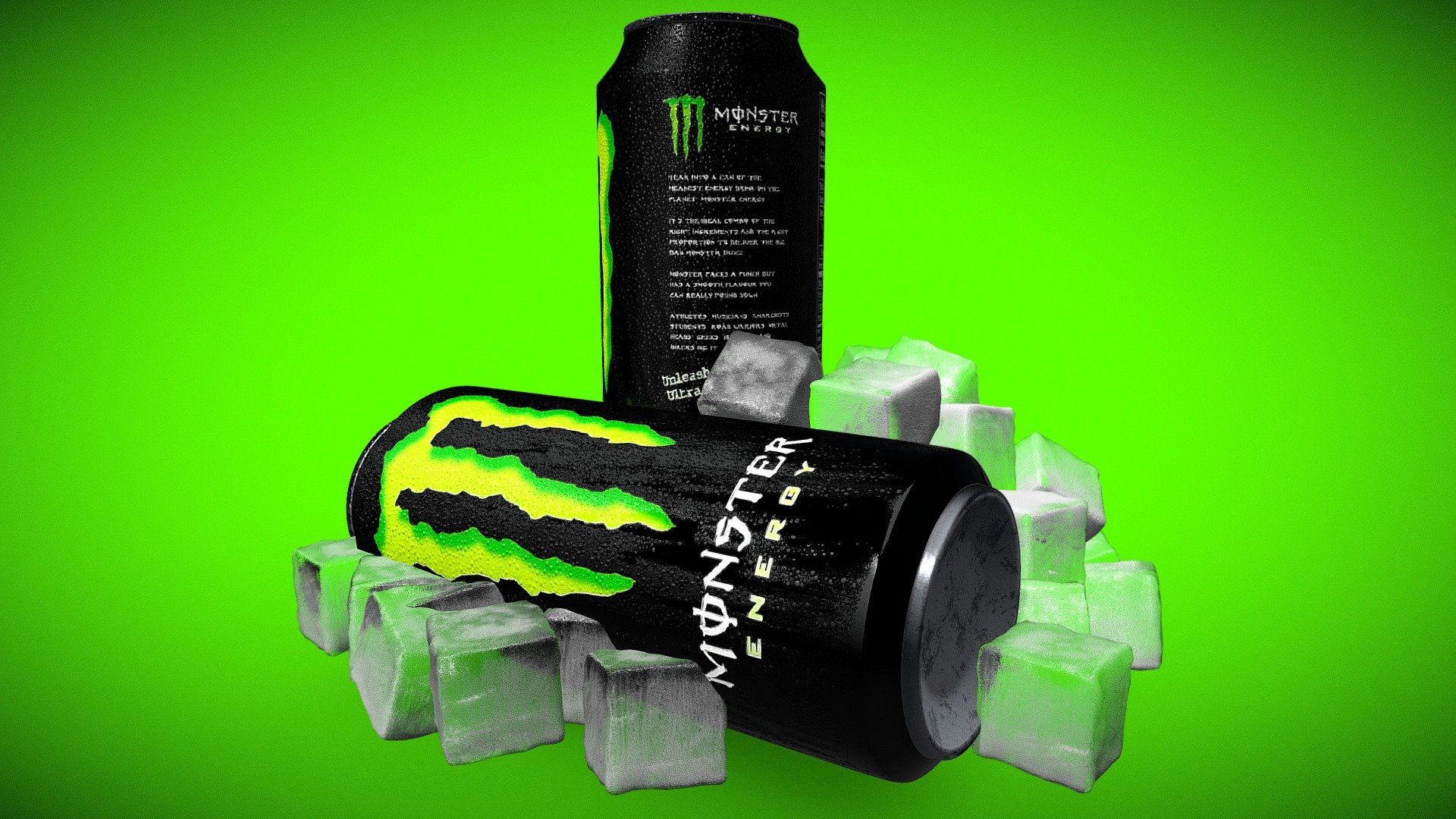 Monster energy scene - 3D model by klim_creator [4f900cb] - Sketchfab