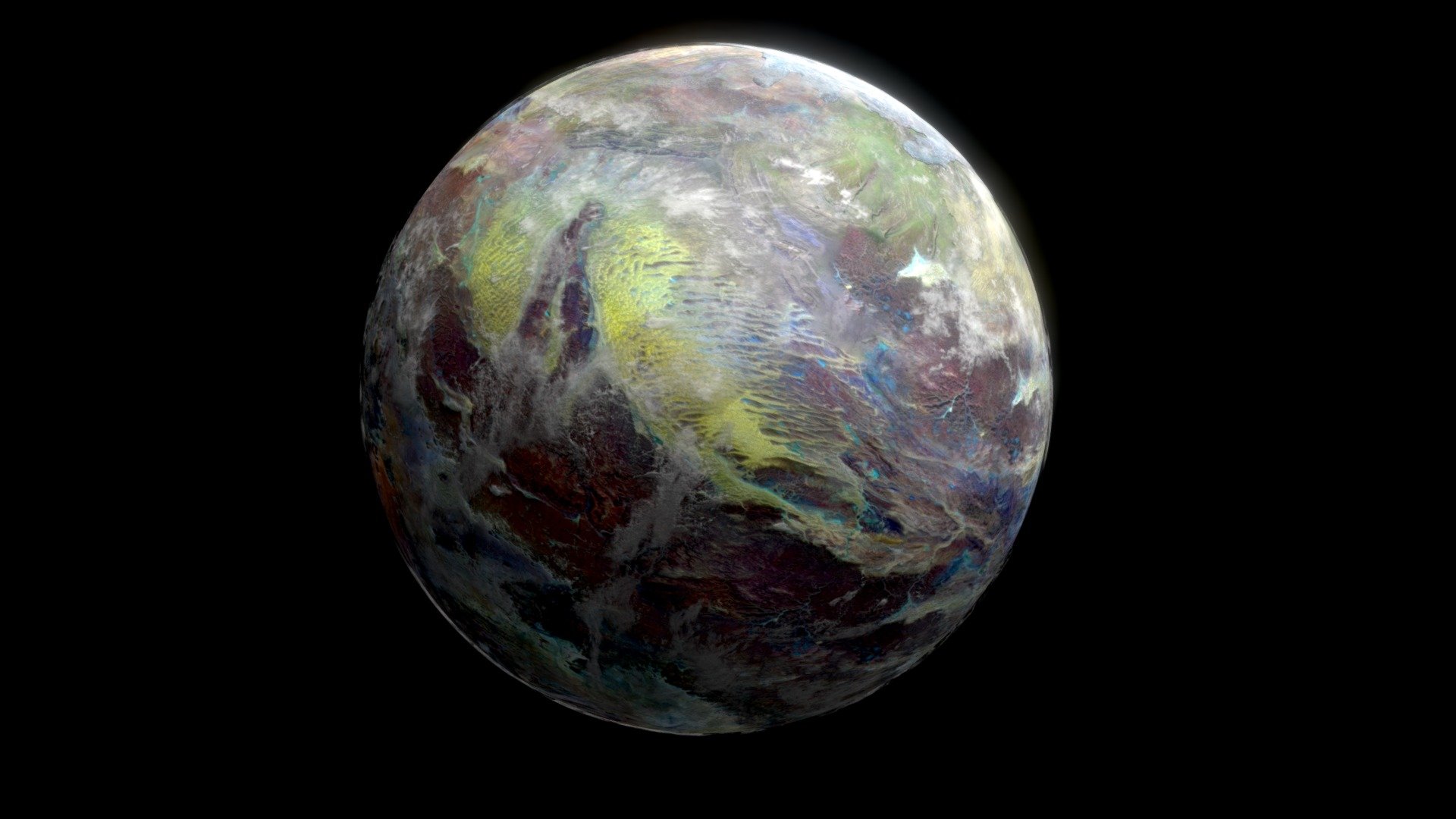 PBR Crystal Planet 6 - 8K Textures - Buy Royalty Free 3D model by ...