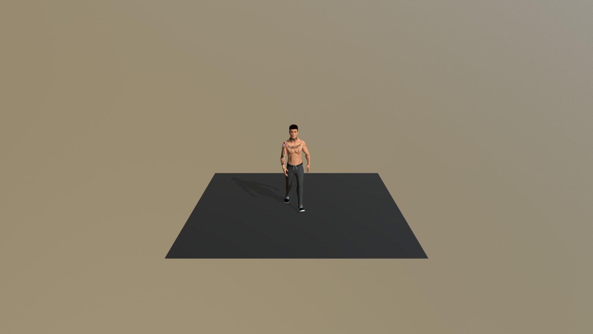 Adv anim, Walking Anim - 3D model by deroomaarten [4f9467d] - Sketchfab