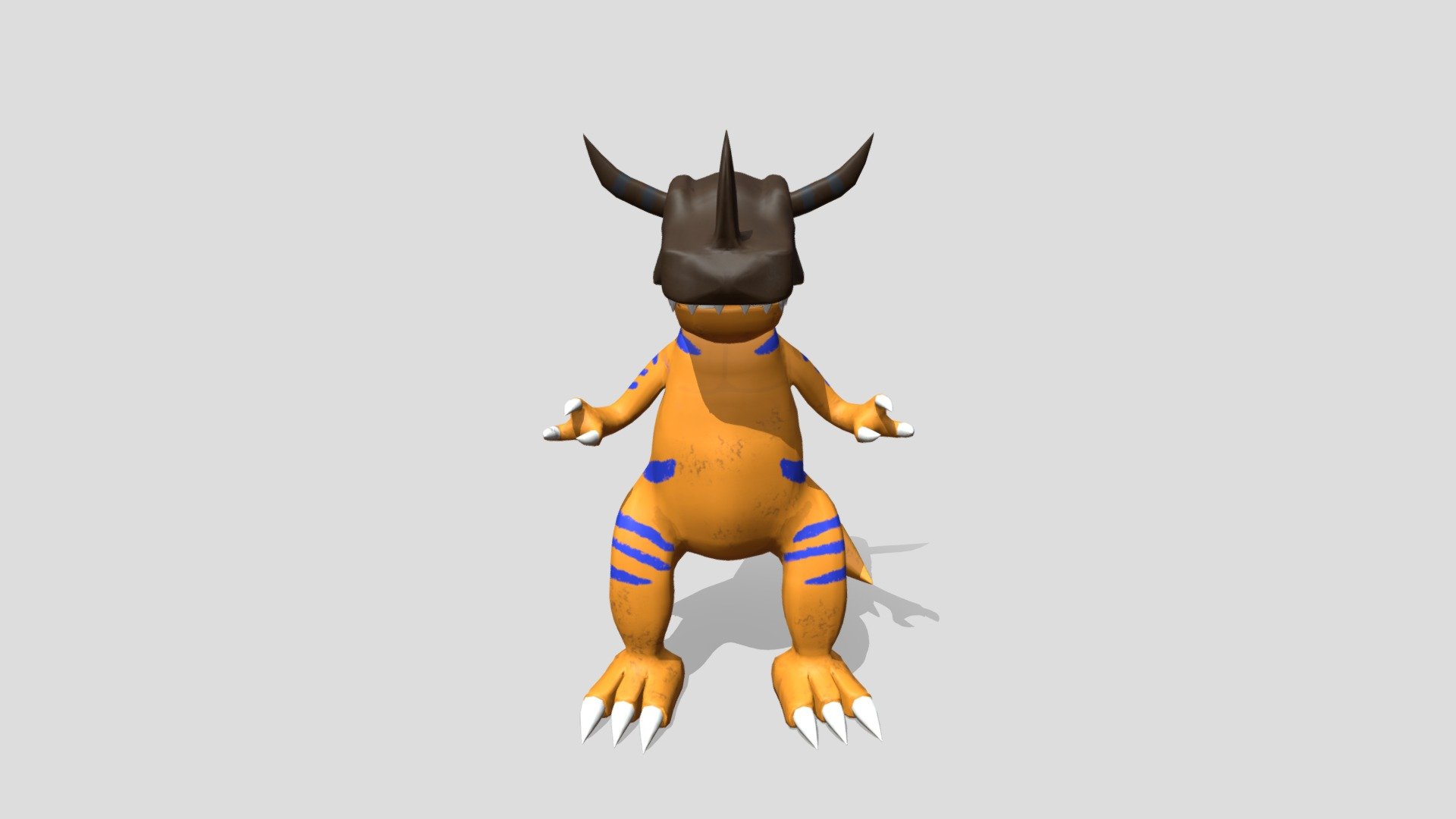 Greymon - 3D model by Frostborne (@Storbaggen) [4f9785f] - Sketchfab