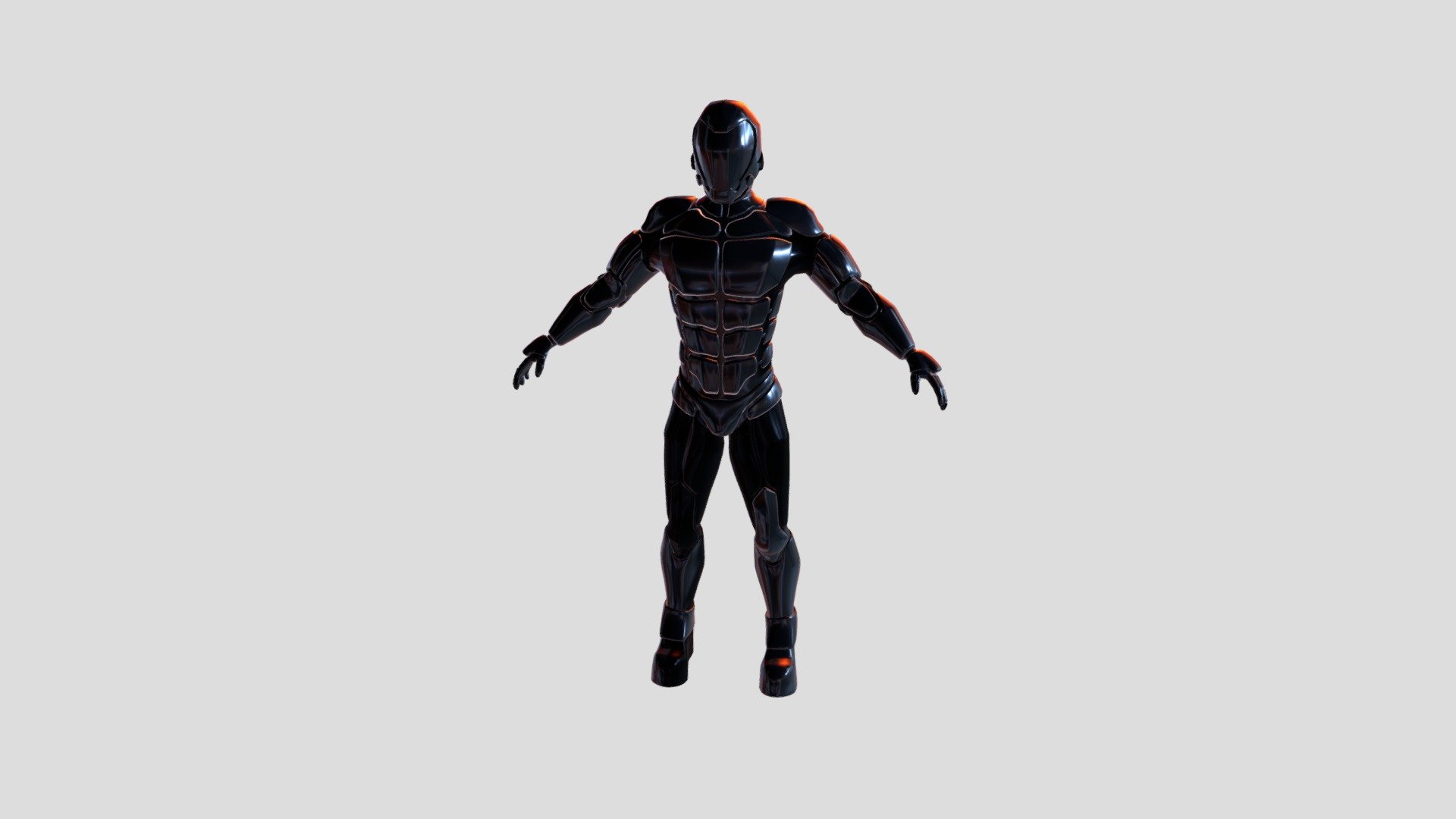 sci-fi_male_character Ascending Stairs - 3D model by arnoartlit ...