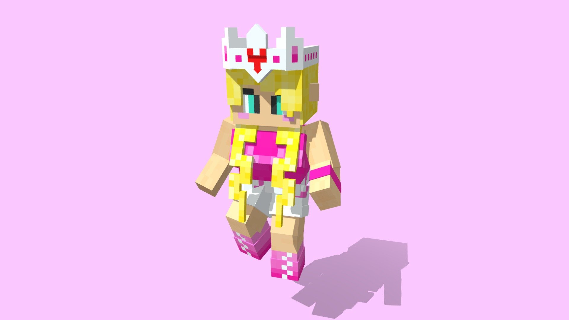 Barbie - Minecraft Style - Buy Royalty Free 3D model by El ...