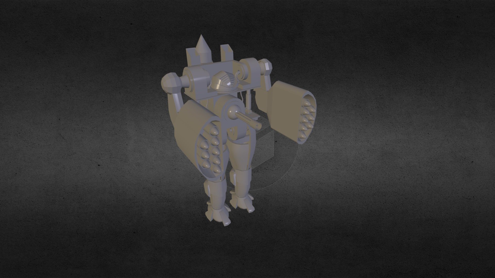 Mech - 3D model by ChrisChalaire [4fa19e7] - Sketchfab