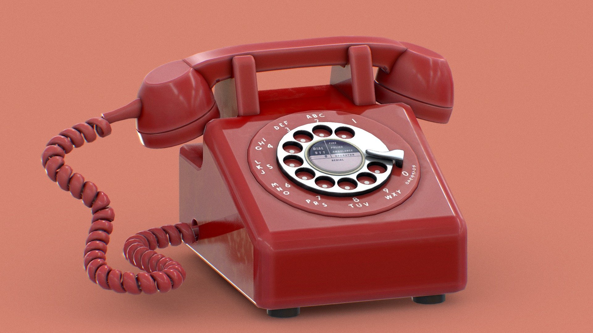 Stylized Vintage Telephone - Download Free 3D model by Onur (@onurpearl ...