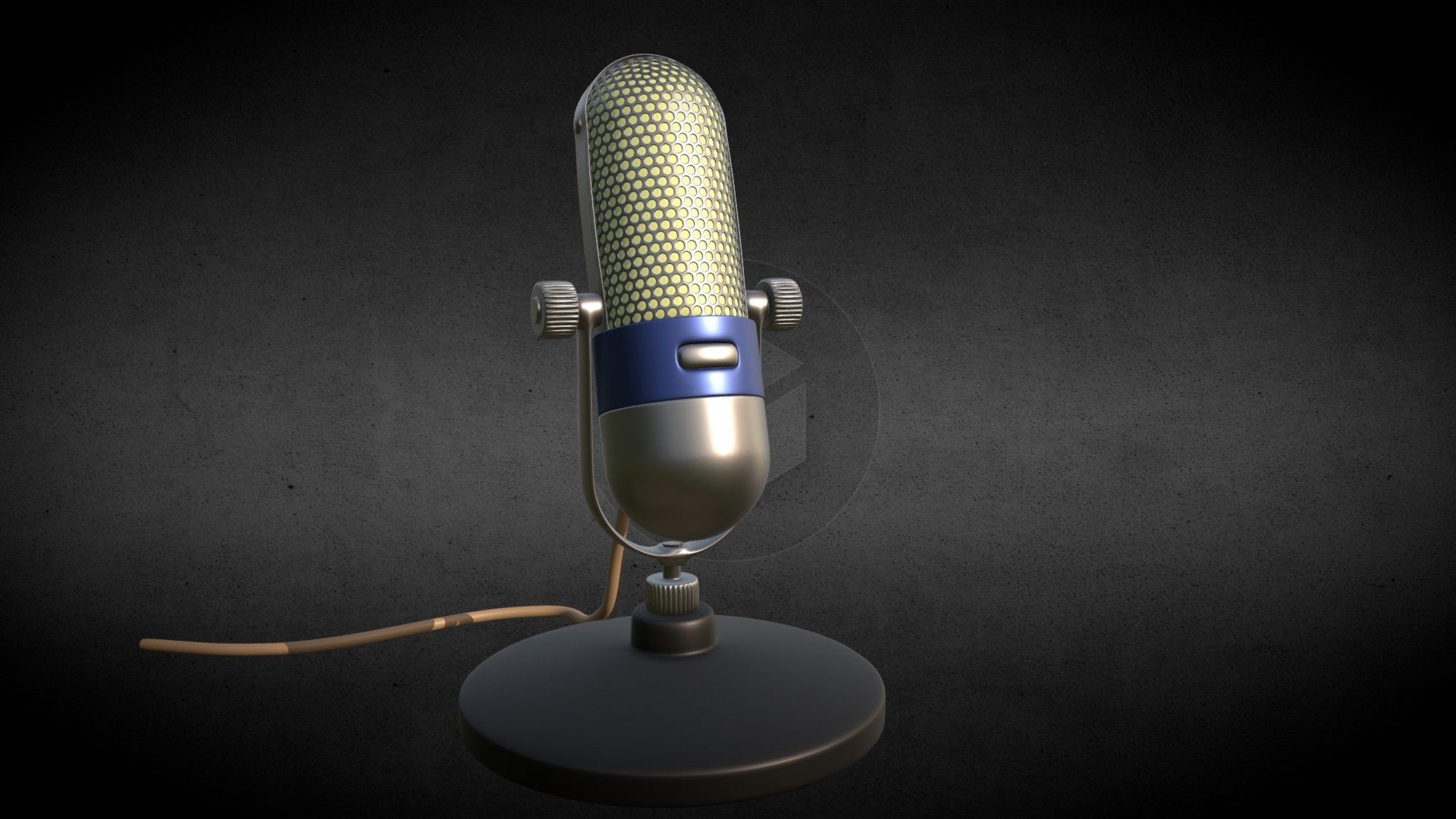 Vintage microphone - Download Free 3D model by Pupurup [4fa810c ...