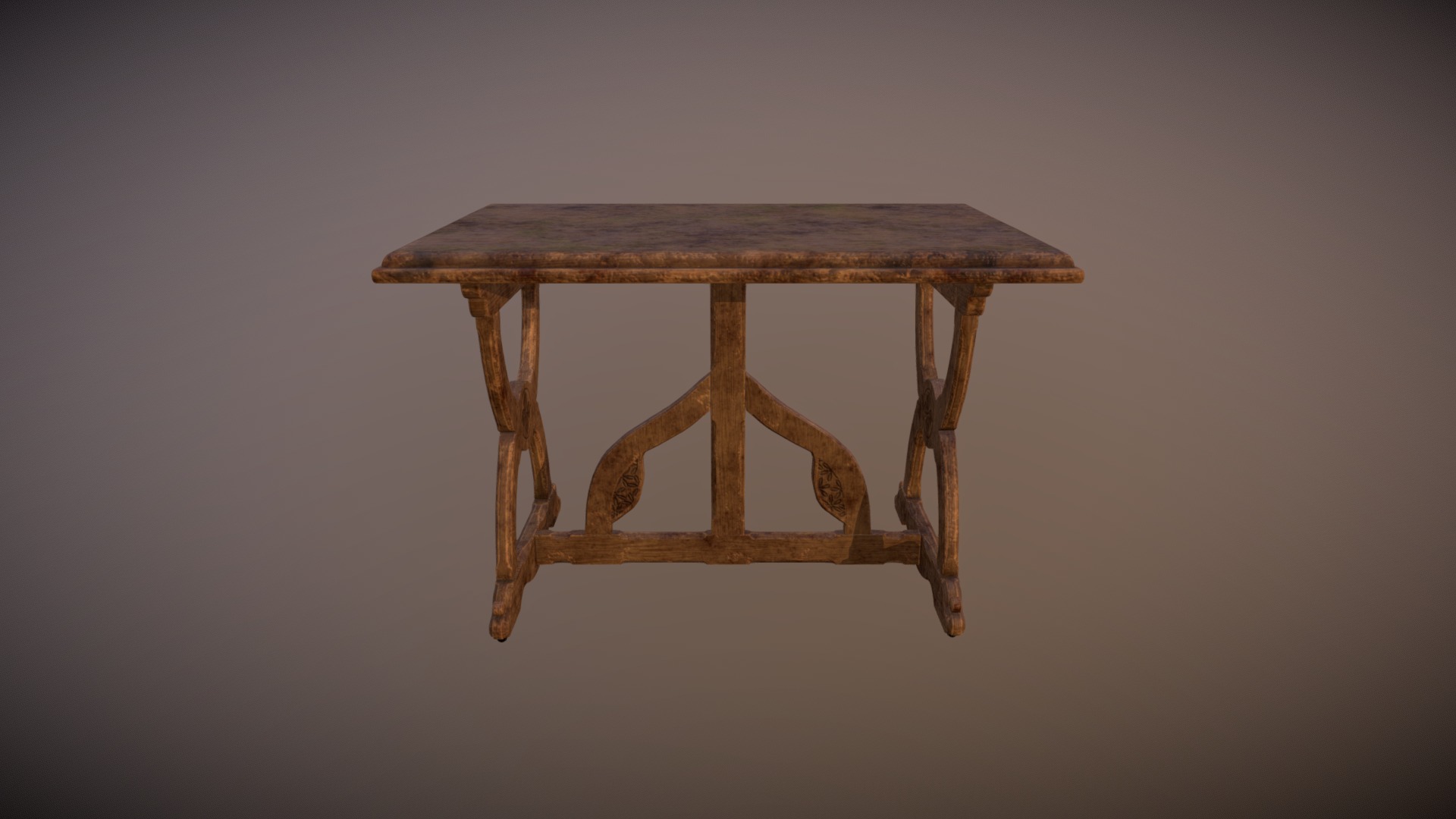 Old Table - 3D model by AngelPellot [4fa8af1] - Sketchfab