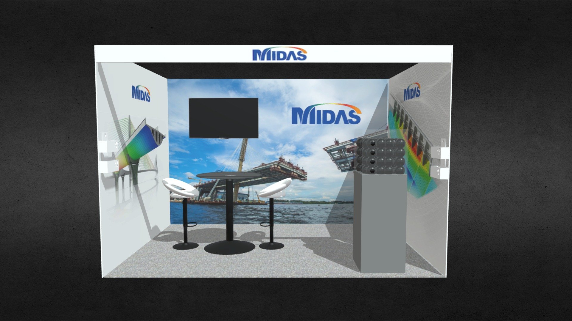 STAND MIDAS - 3D model by Sergio Andres Valle Reyes (@sergio.andres ...