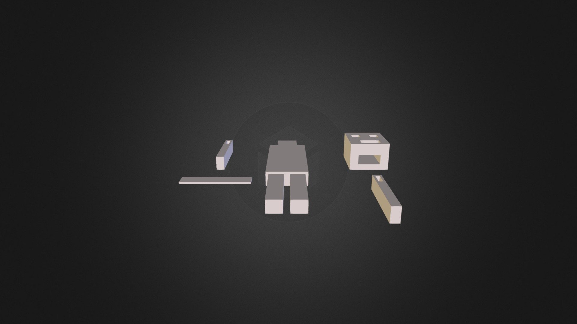 minecraft man - 3D model by 3dindustries [4fab07e] - Sketchfab