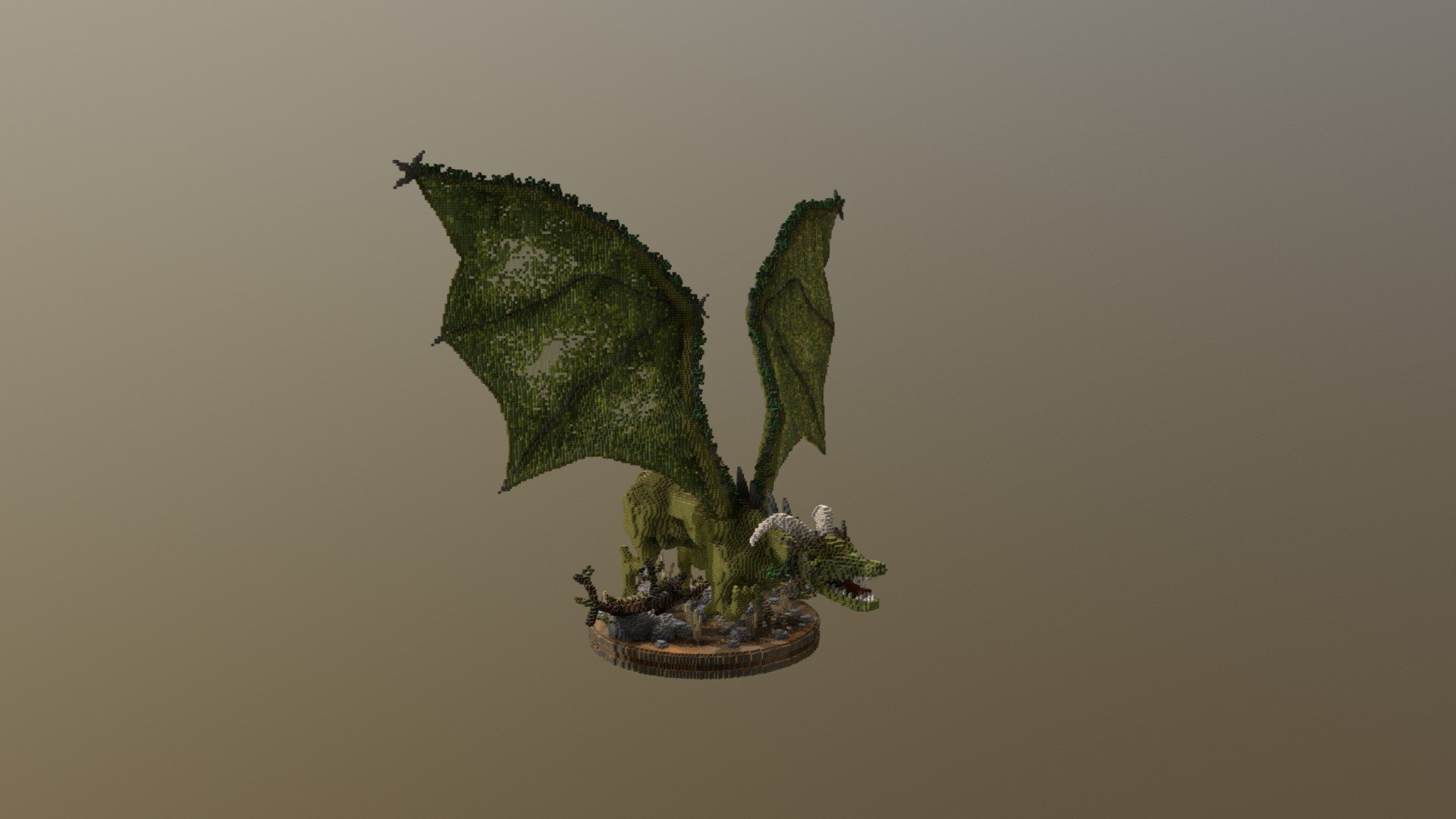 Nature Dragon - 3D model by Peterlajos [4fabd00] - Sketchfab
