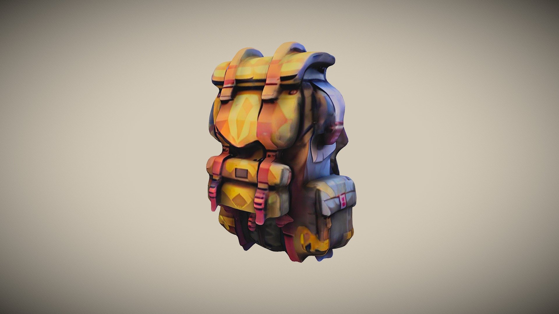 Backpack Low Poly - 3D model by B4M1CH [4fad0cf] - Sketchfab
