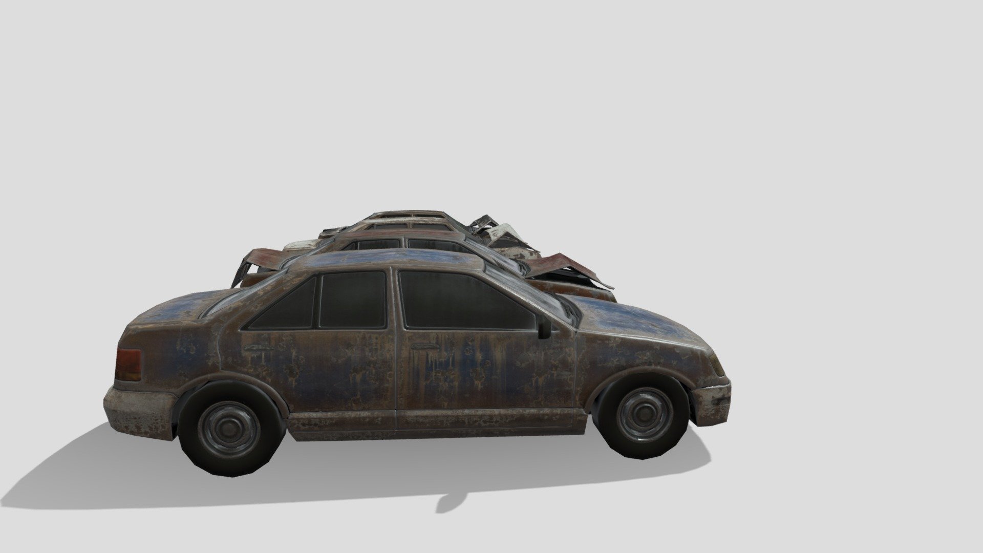 Abandoned Rusty Cars - 3D model by mr_Ved’ (@mr_Ved) [4fae8f0] - Sketchfab
