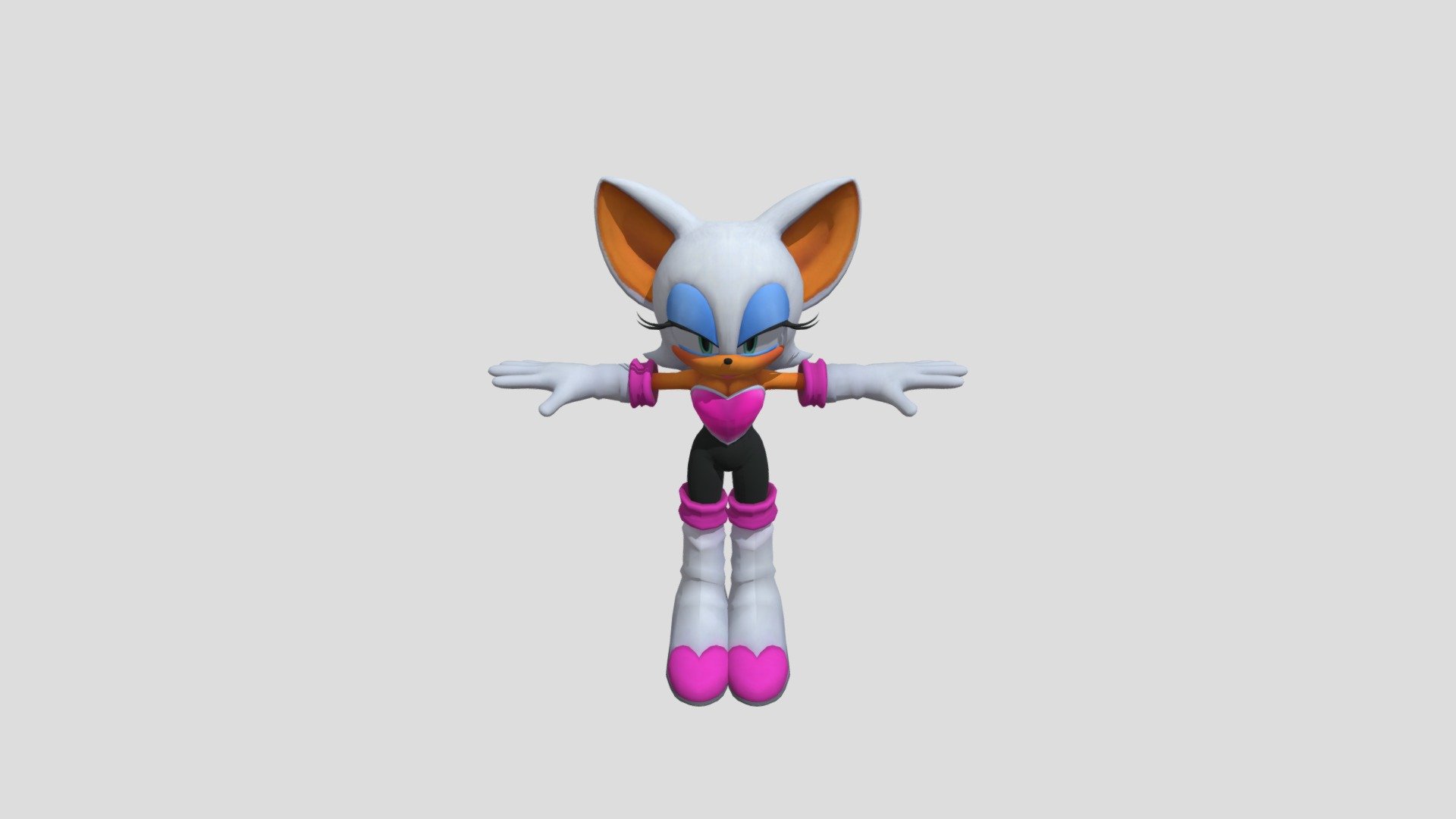 Rouge the bat stylish fixed design - Download Free 3D model by ...
