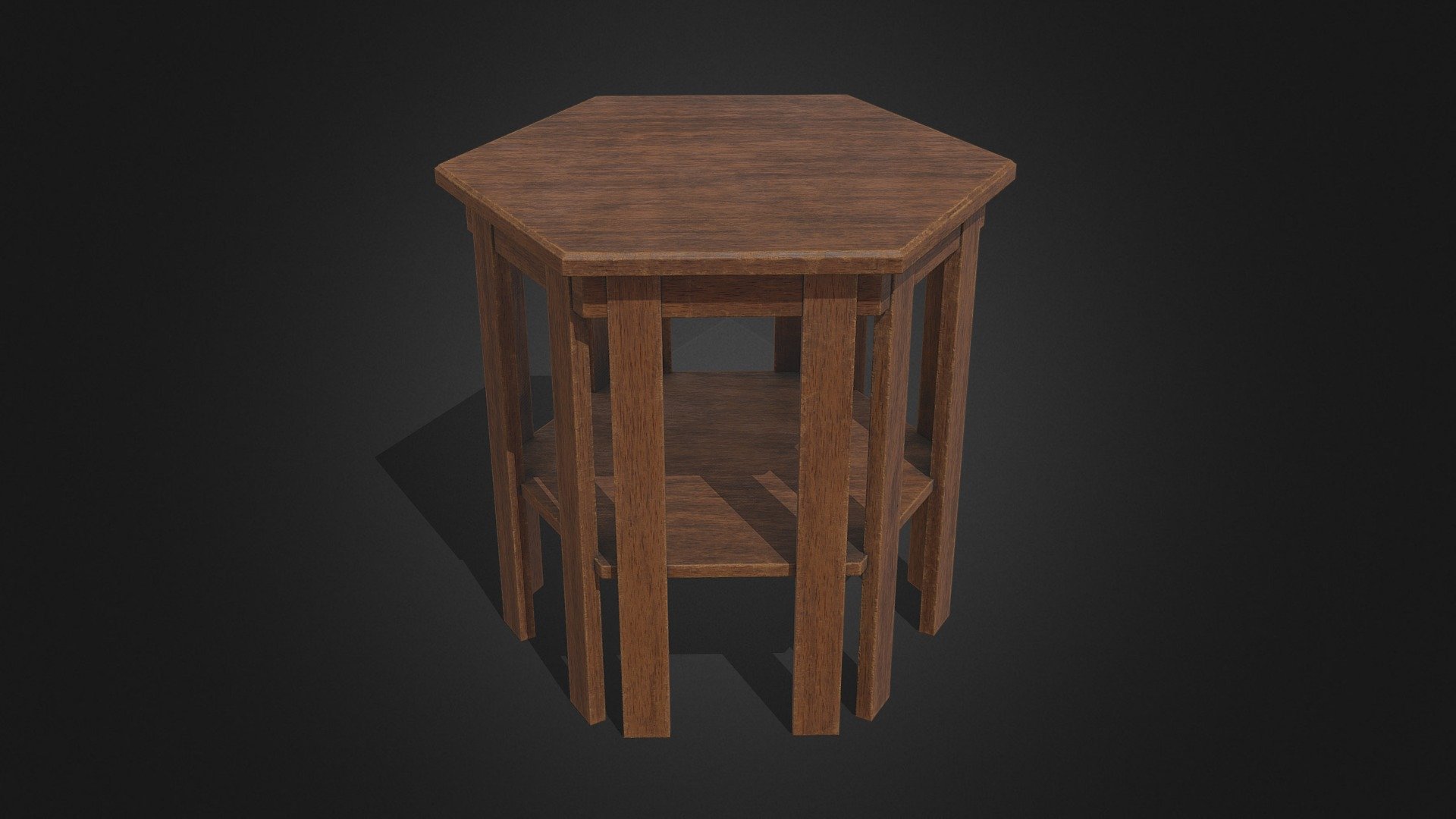 Hexagonal Table 01 - Download Free 3D model by Nichgon [4faf118 ...