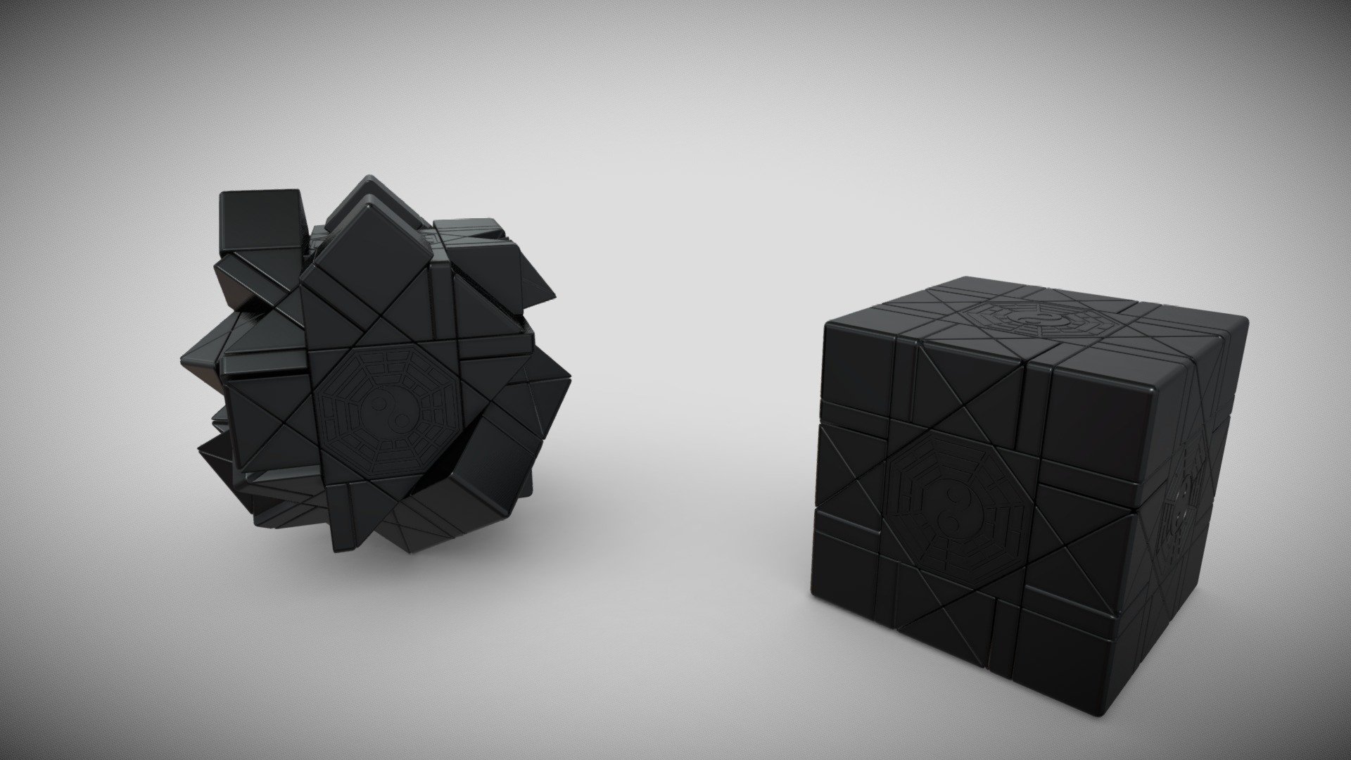 DaYan+MF8 Bagua Cube (Unstickered) - 3D model by SonnyG1 [4faf43c] - Sketchfab