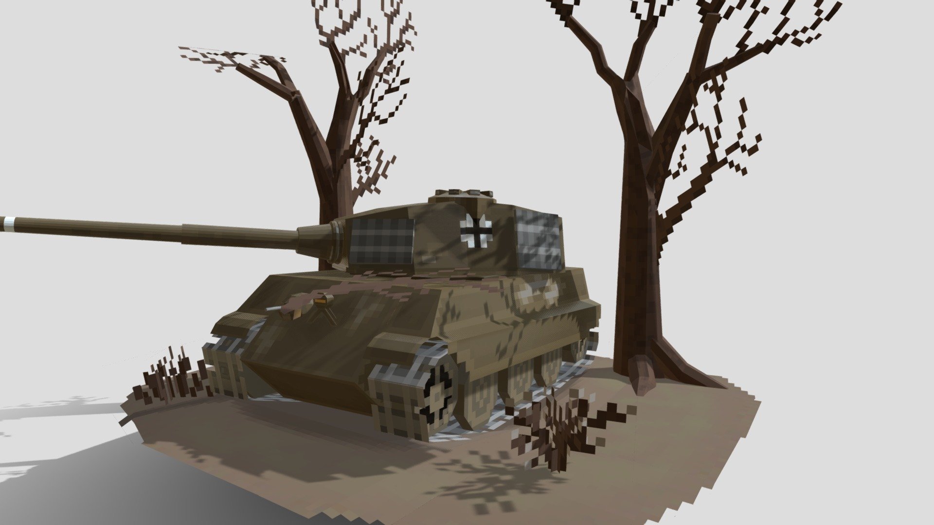 Tiger II Battle of Berlin - Download Free 3D model by N30N_gum [4fb0b2d ...