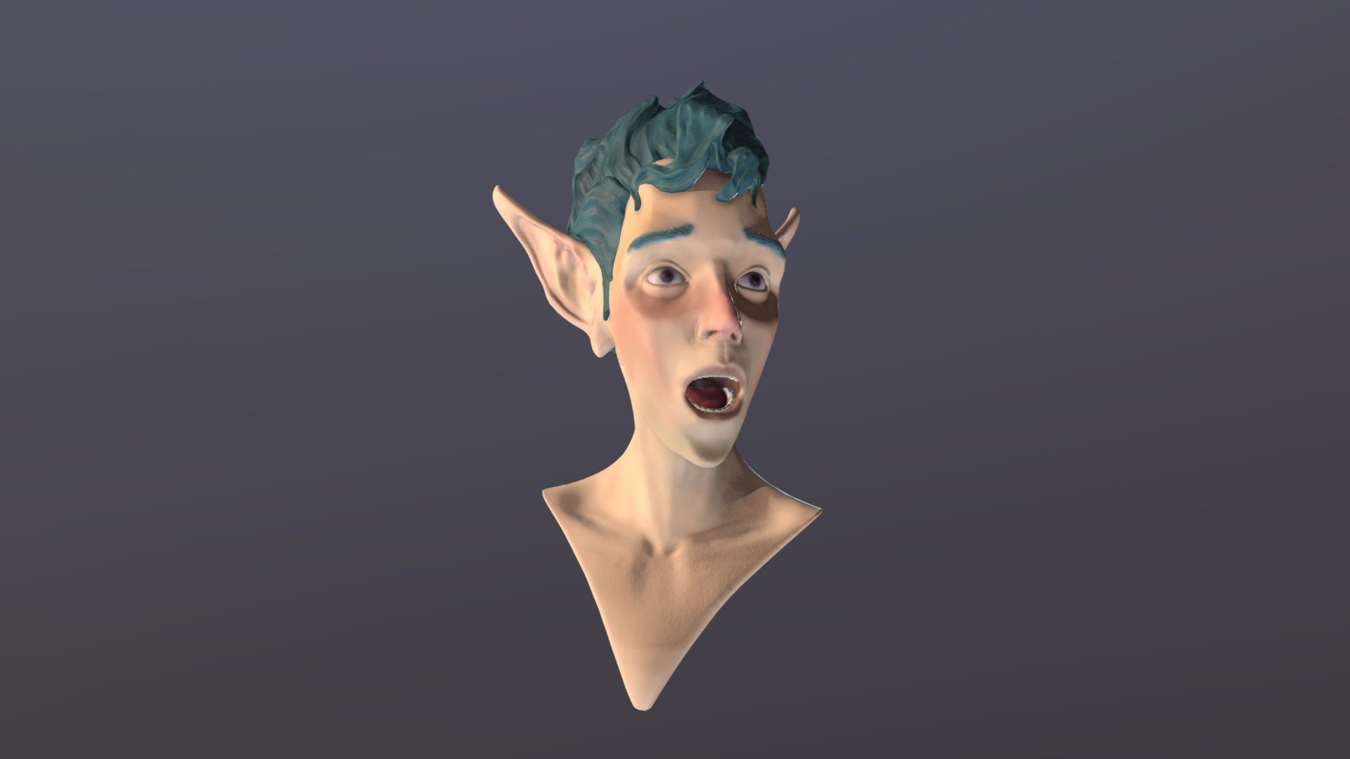 Screaming elf - 3D model by horanbeckman [4fb4005] - Sketchfab