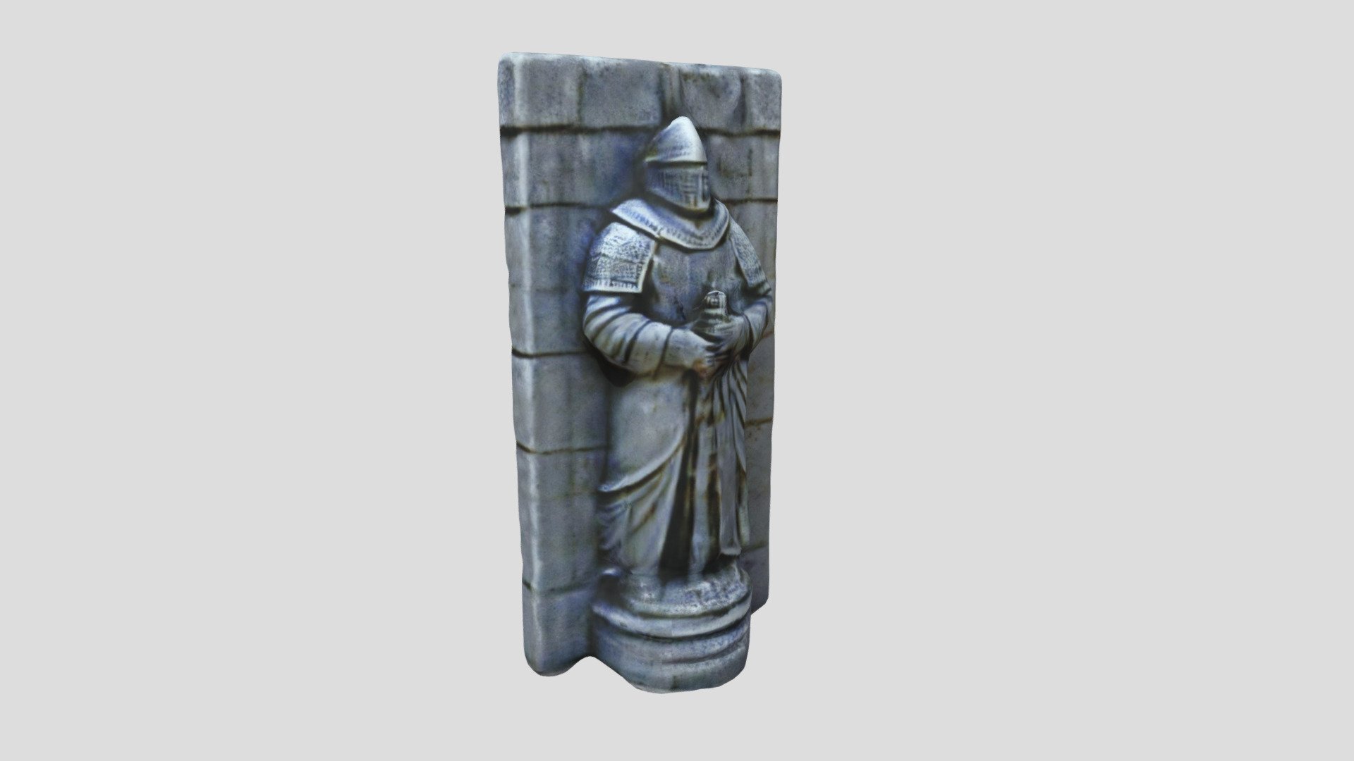 Knight Statue 3D Model Medieval Armor Sculpture - Download Free 3D ...