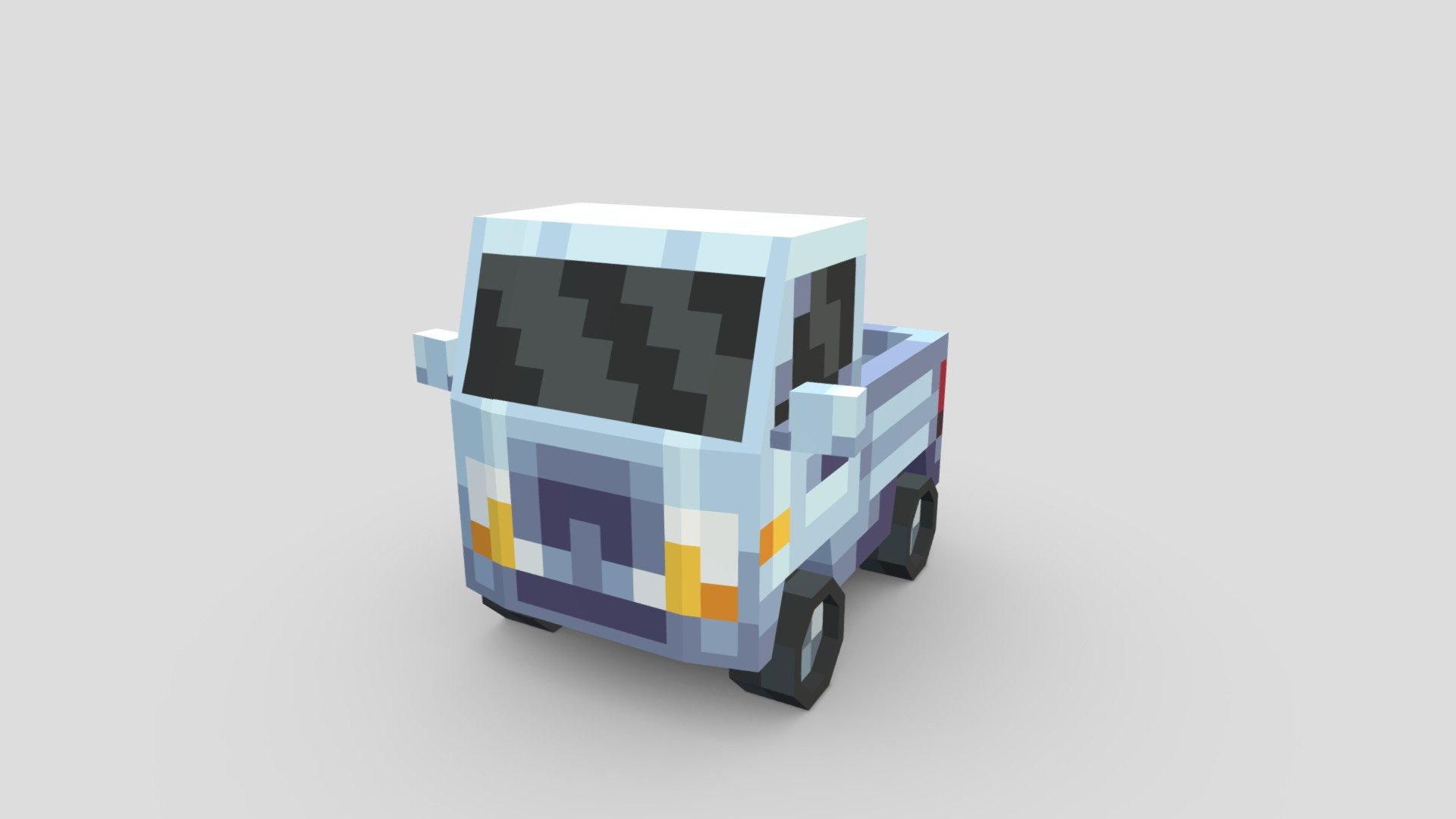 Low-poly Kei truck - 3D model by brossu_ [4fb4d70] - Sketchfab