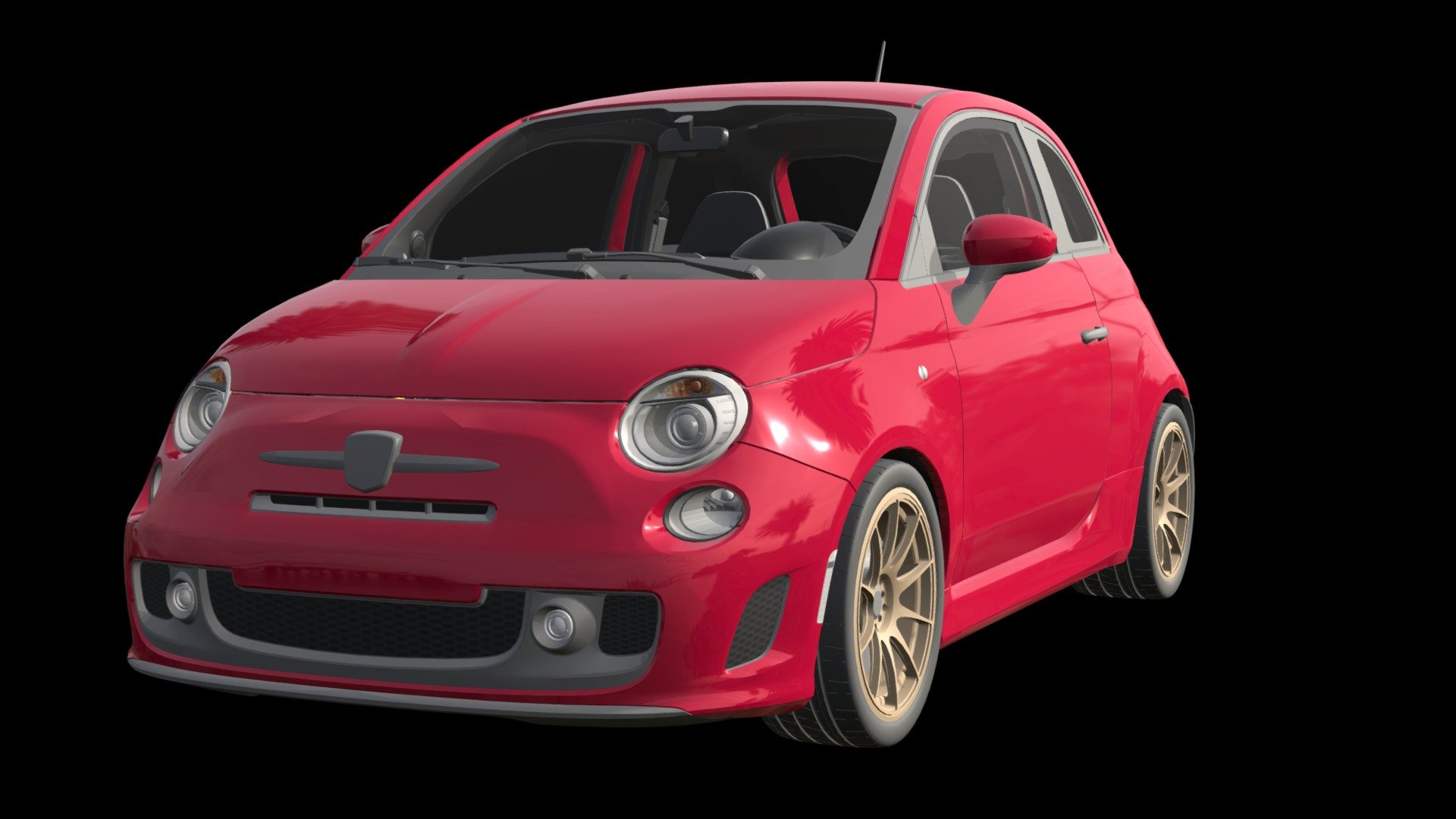 Fiat Abarth 595 - Download Free 3D model by Racing Carz U3D (@jsa201022 ...
