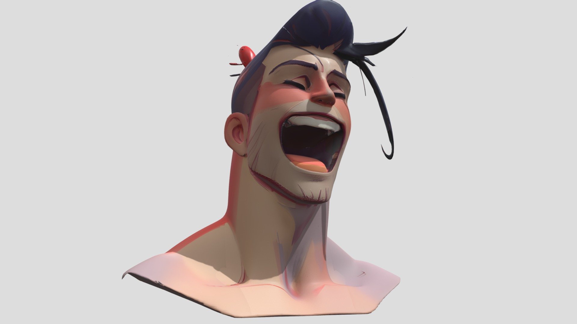 animated character with open mouth - Download Free 3D model by ISAACLAB ...