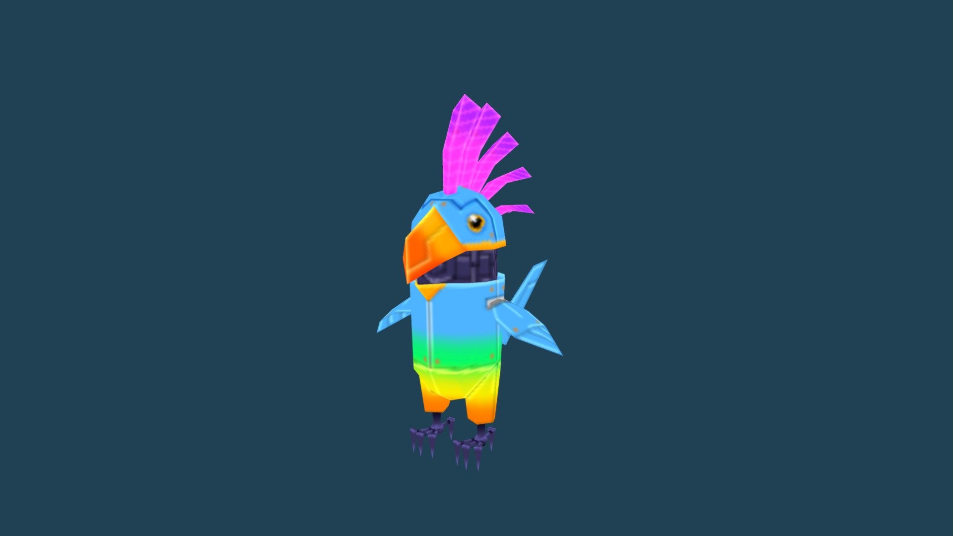Parrot_v2 - 3D model by Louis du Mont (@weareformation) [4fba244 ...