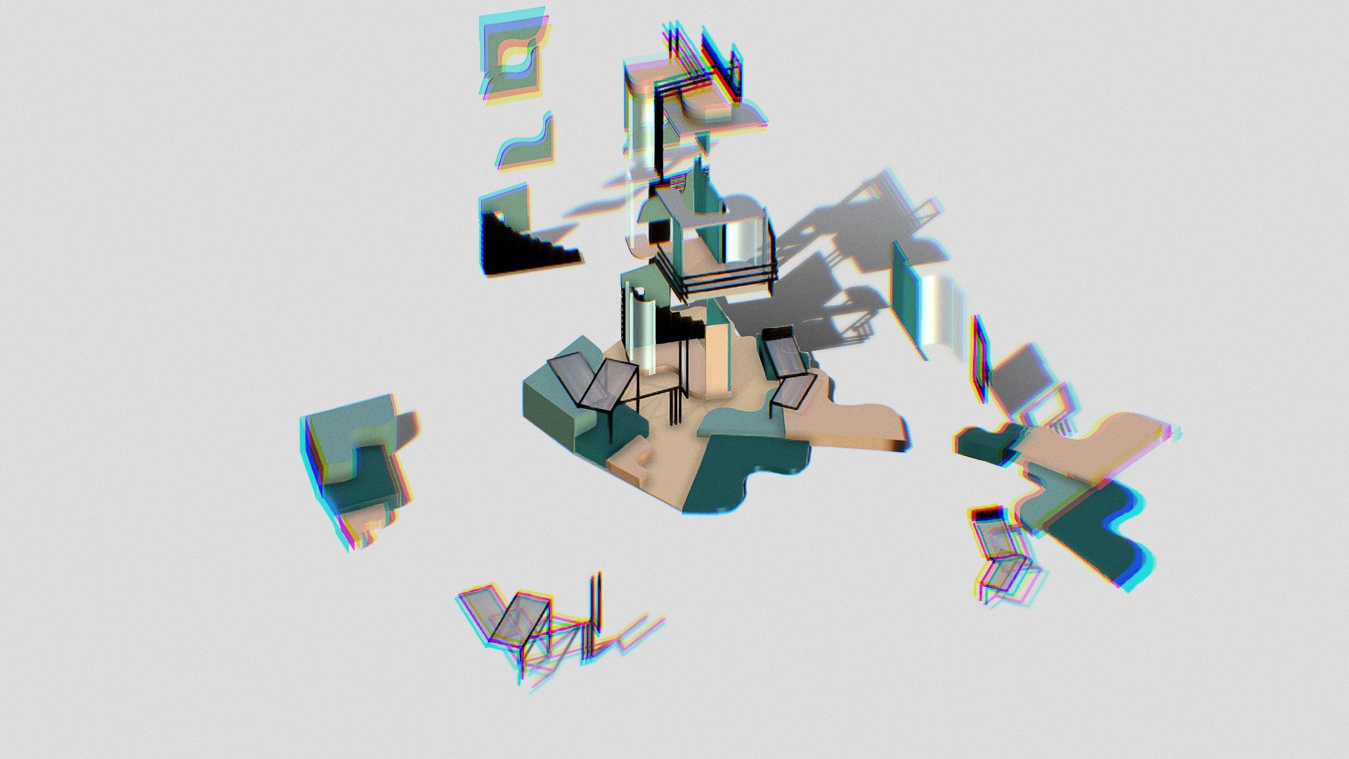B1 MODEL AXONOMETRIC - 3D model by Laura Moldovan (@lmoldova) [4fba789 ...