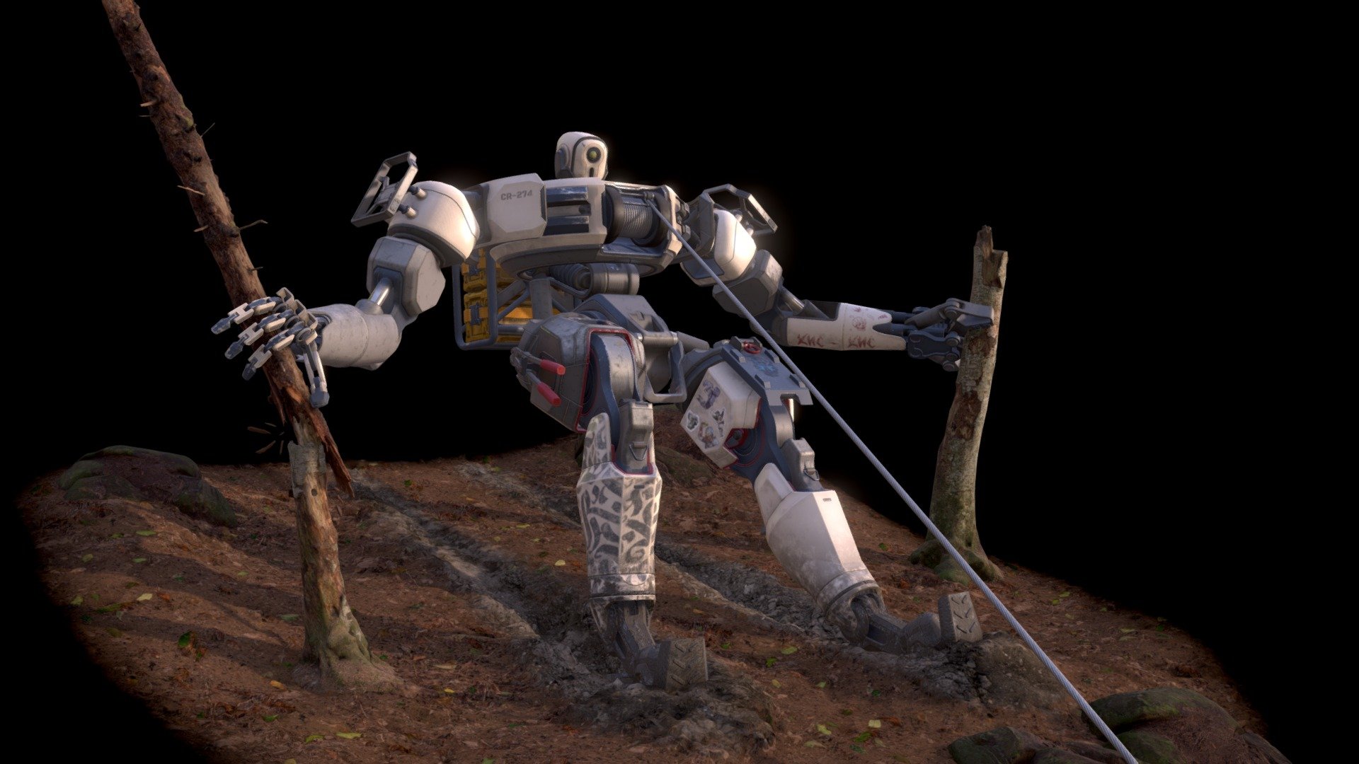 🤖 Robot assistant - 3D model by Roman Red (@OFFcours1) [4fc17b9 ...