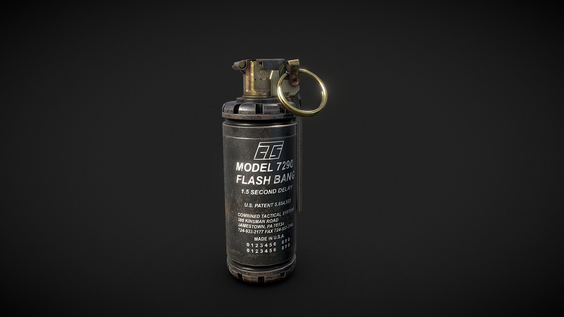 FlashBang 7290 Low-poly 3D model - Buy Royalty Free 3D model by ...