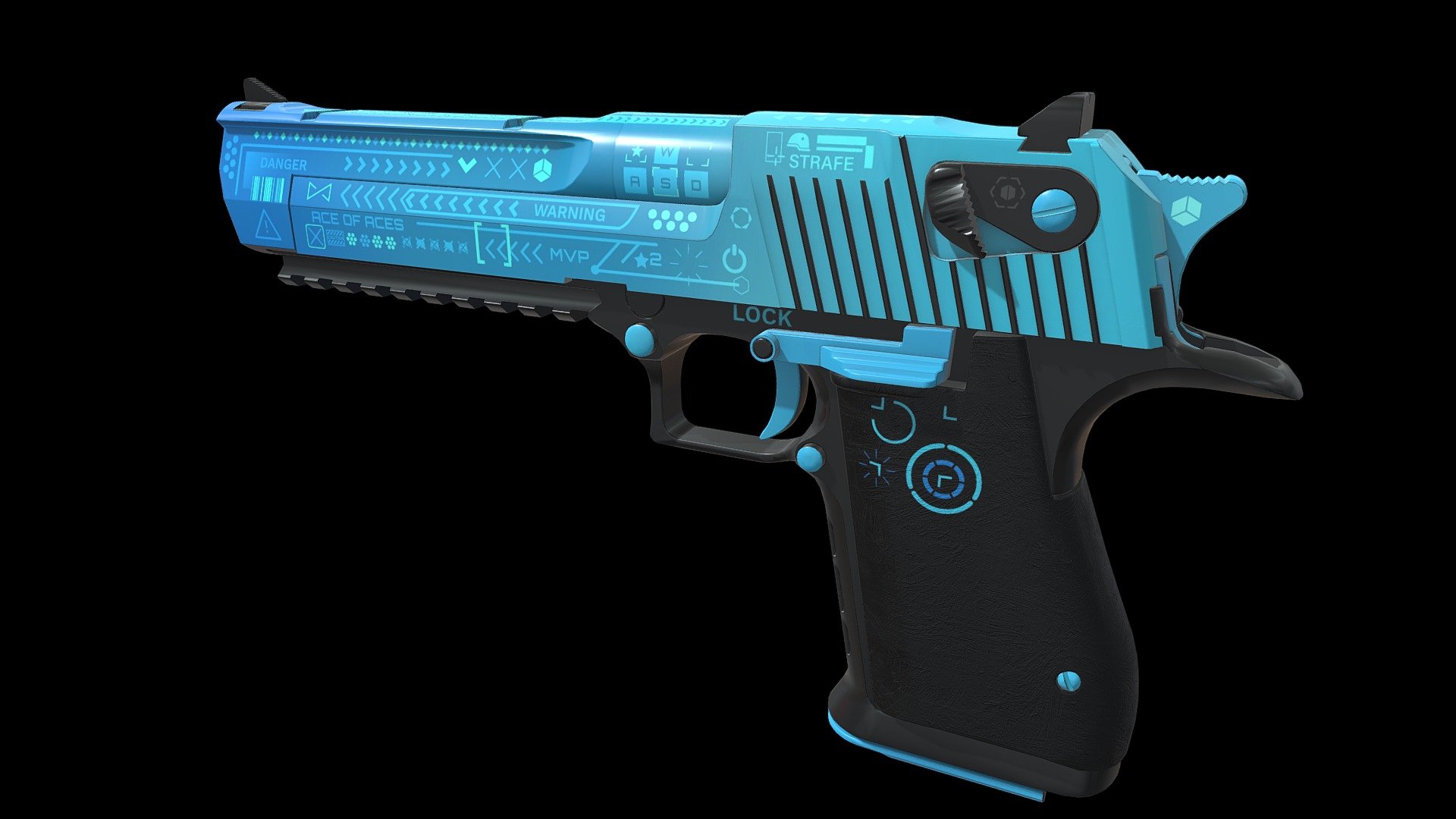 Deagle Ace - 3D model by Pain (@noahkassem) [4fc35e9] - Sketchfab