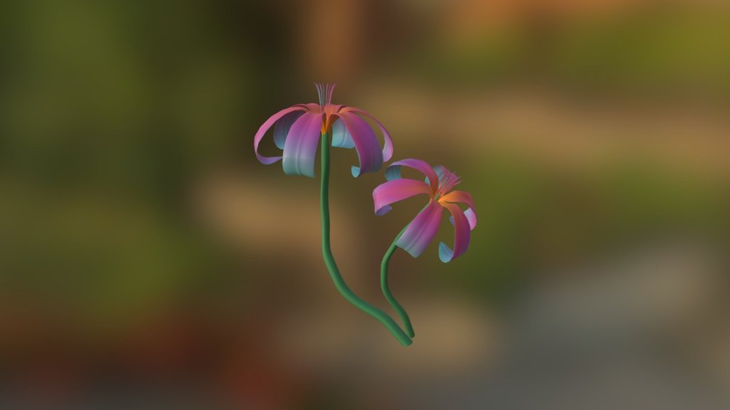 Flowers - 3D model by cathnees [4fc5bf3] - Sketchfab