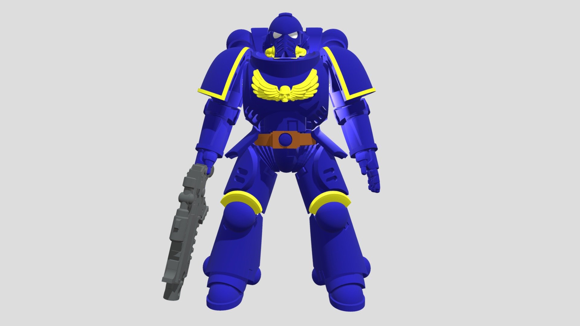 Primaris Marine Colored - 3D model by RedX311 [4fc660f] - Sketchfab