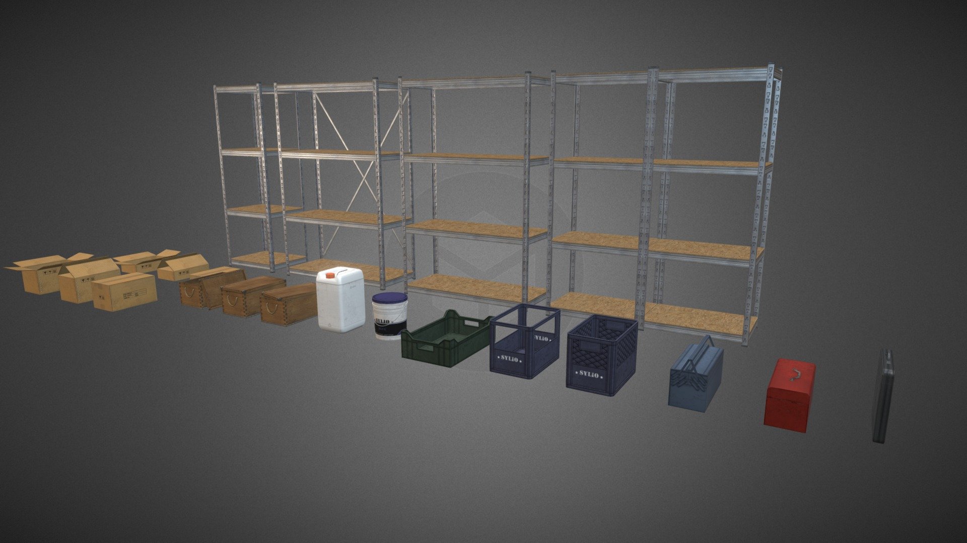 Storage Assets Pack - Buy Royalty Free 3D model by Lunria [4fc6b1d ...