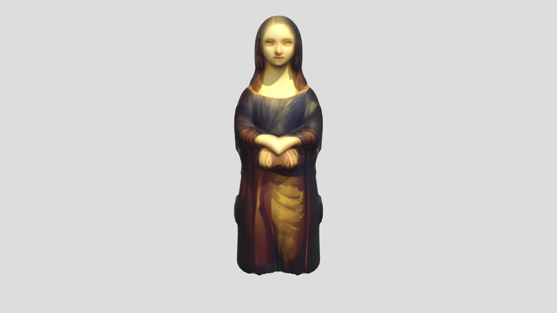 3D Model of Mona Lisa - Download Free 3D model by sarmadraza [4fc9b45 ...