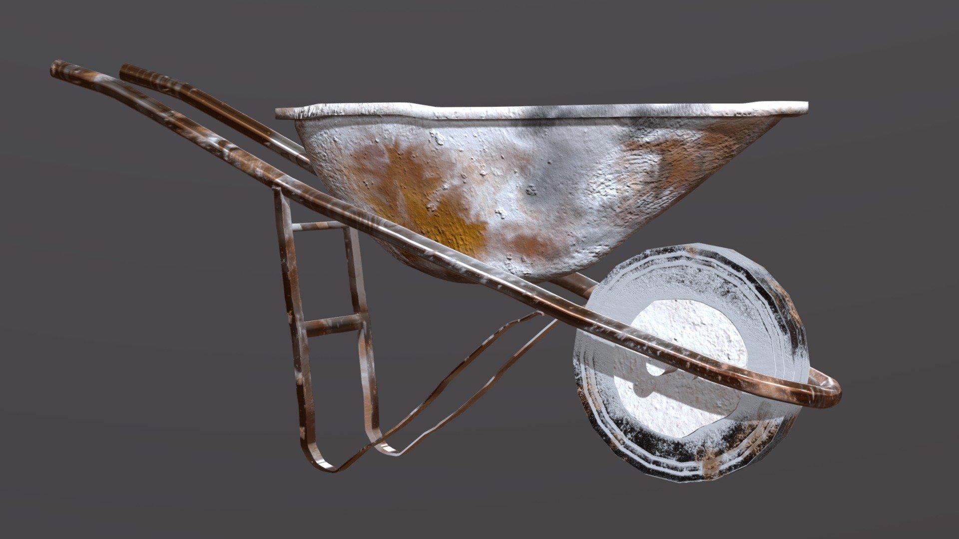 Wheelbarrow Model - Download Free 3D model by NWCFullsail [4fc9d44 ...