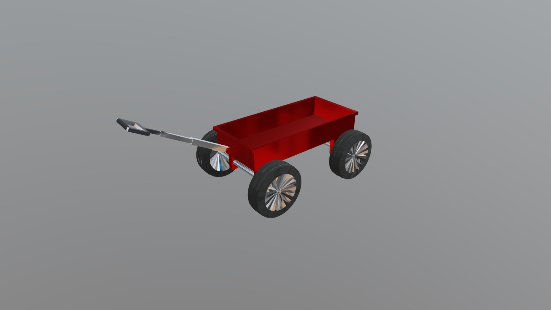 Red wagon - Download Free 3D model by sankalp_dohre [4fca18c] - Sketchfab