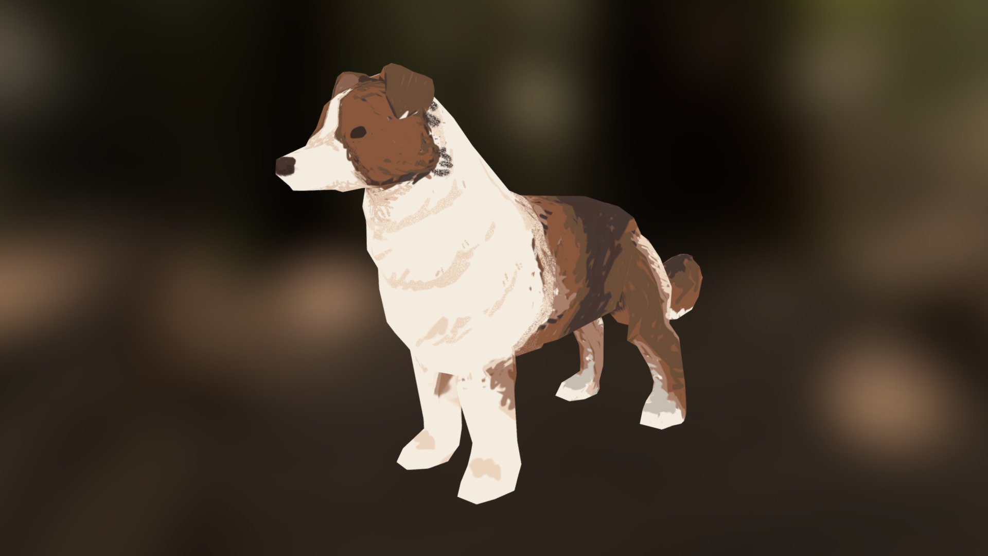 Australian Shepherd Low Poly Model - 3D model by ribbon_bee [4fcc0ef ...