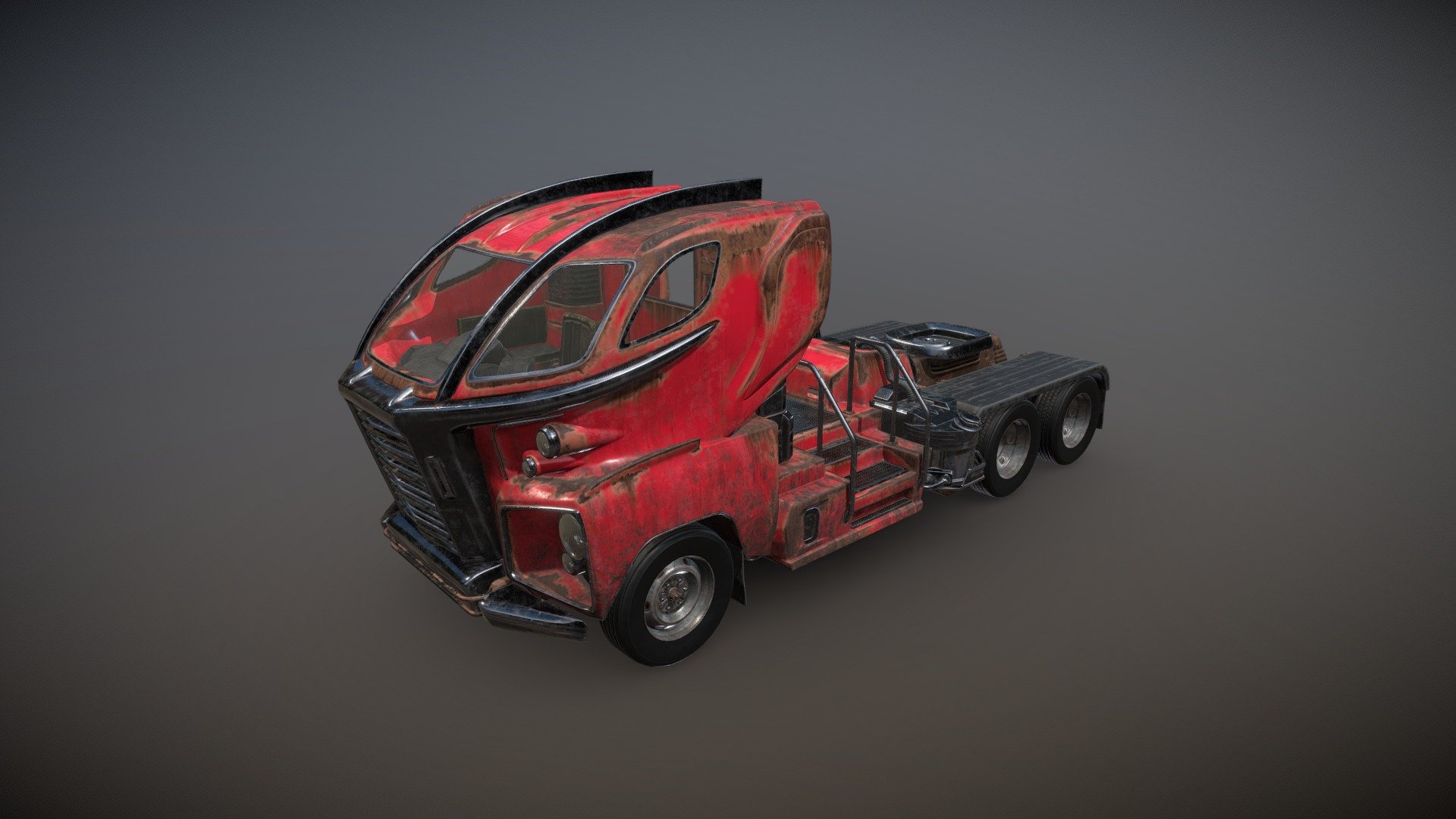Atom Punk Truck, rusted - Buy Royalty Free 3D model by Matthew Gibbs ...