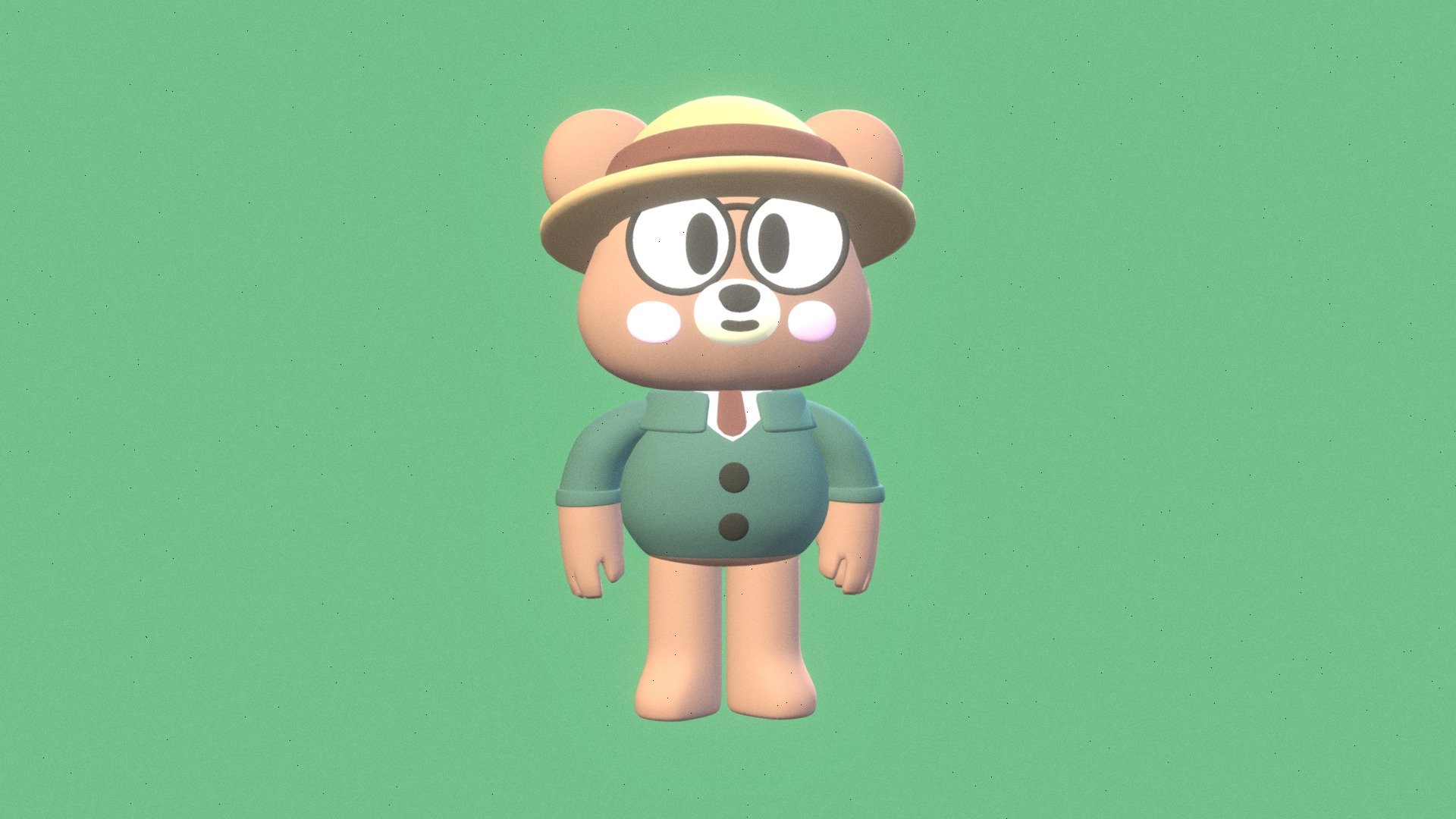 Hubert the Bear - 3D model by James G (@kujostuff) [4fcd37a] - Sketchfab