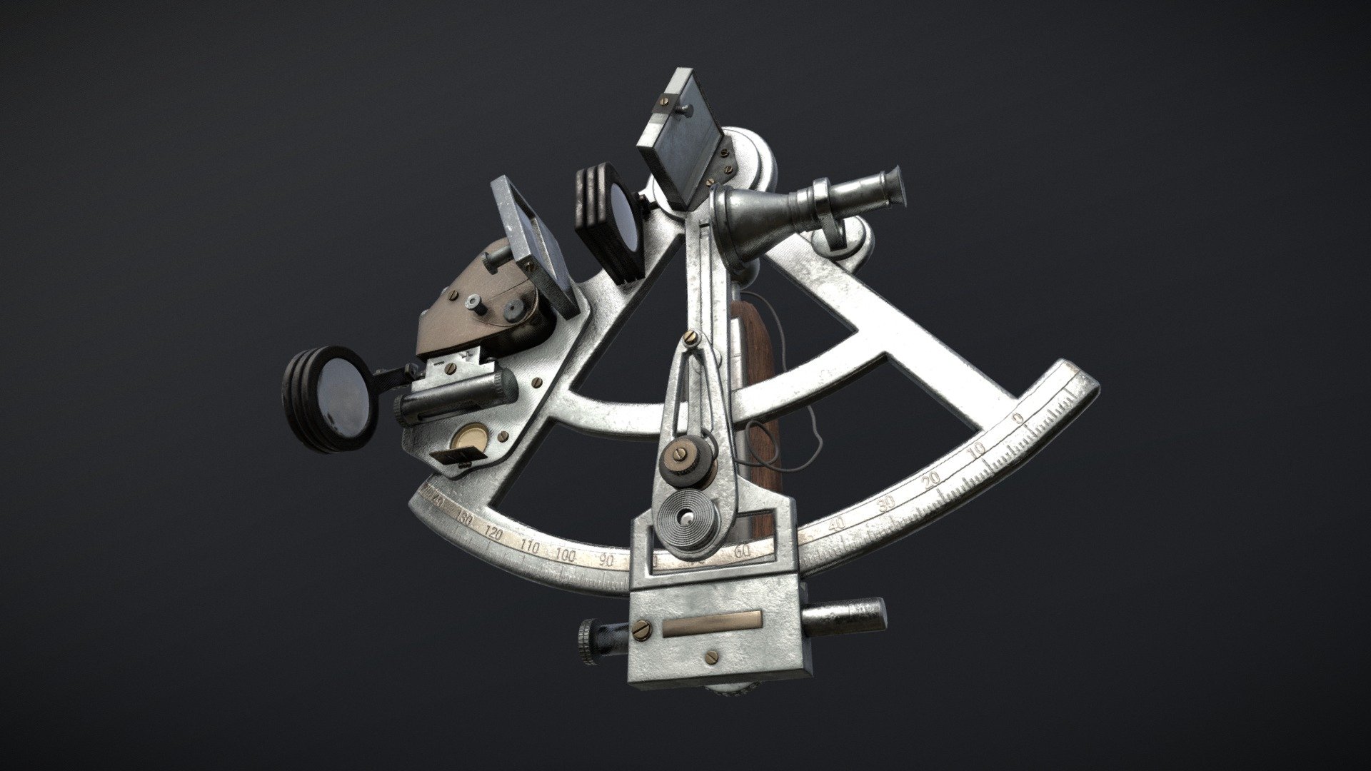 Precision Sextant | Vintage - 3D model by Mr.Vault [4fce6bf] - Sketchfab