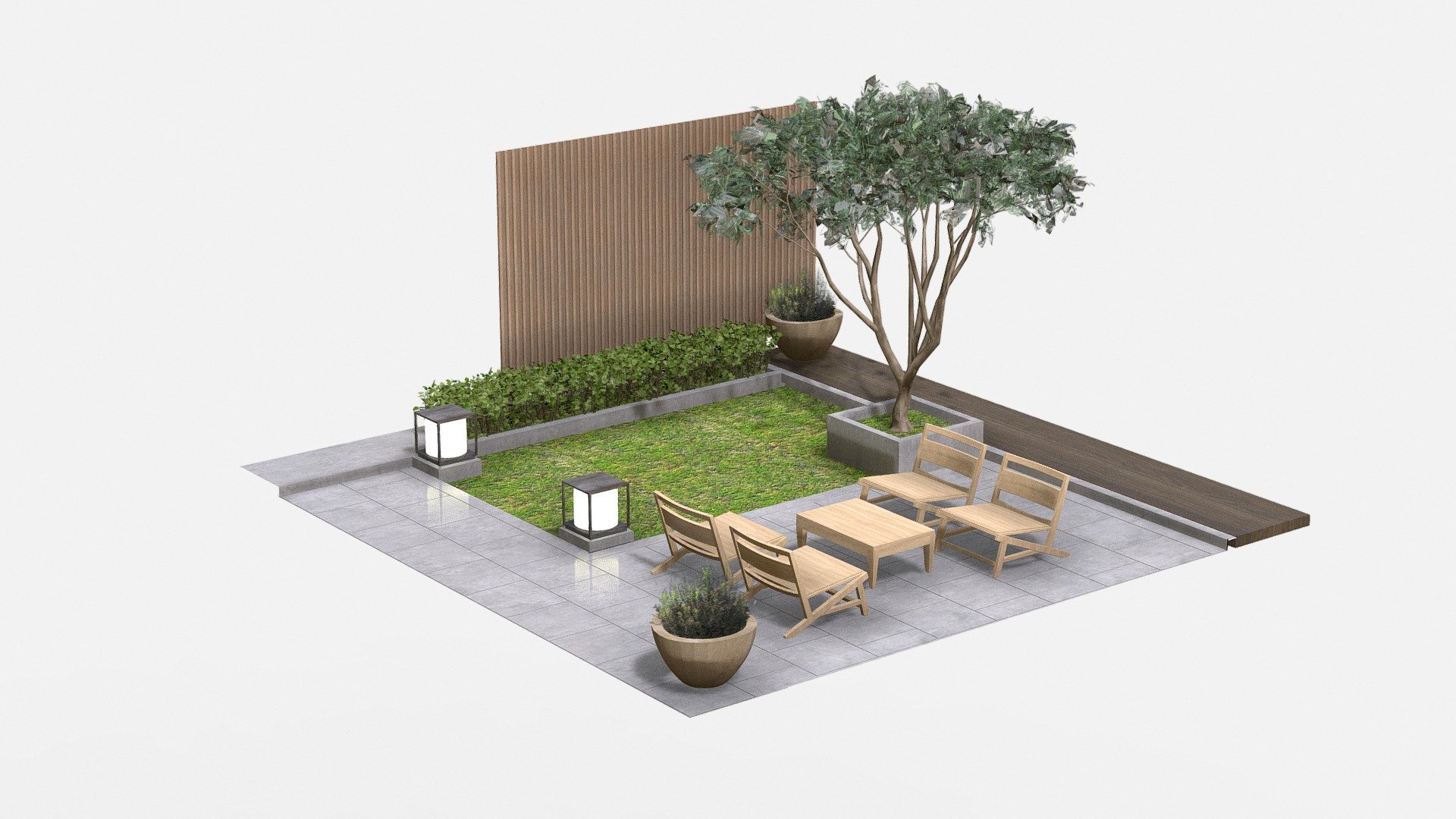 3d model Roof Garden - Buy Royalty Free 3D model by zizian [4fd1038 ...