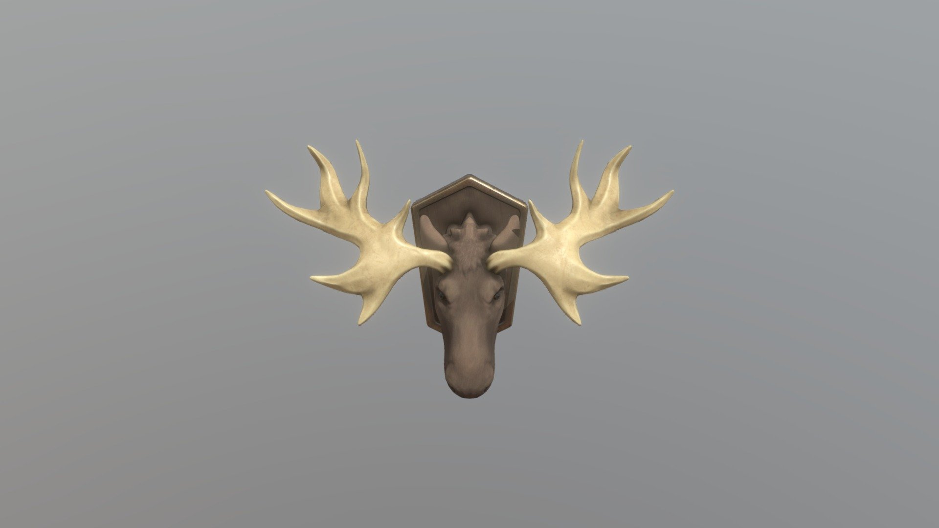 Moose trophy - Buy Royalty Free 3D model by captainapoc [4fd2c33 ...