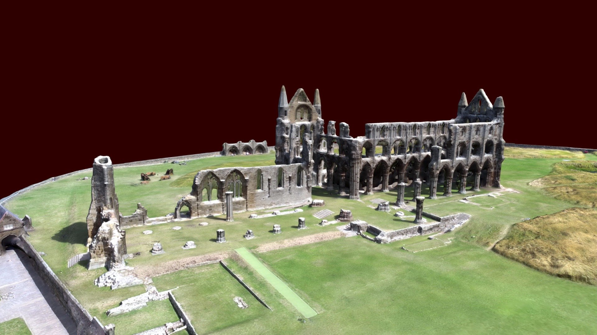 Whitby Abbey - Buy Royalty Free 3D model by Théo Derory (@Theo.Derory ...
