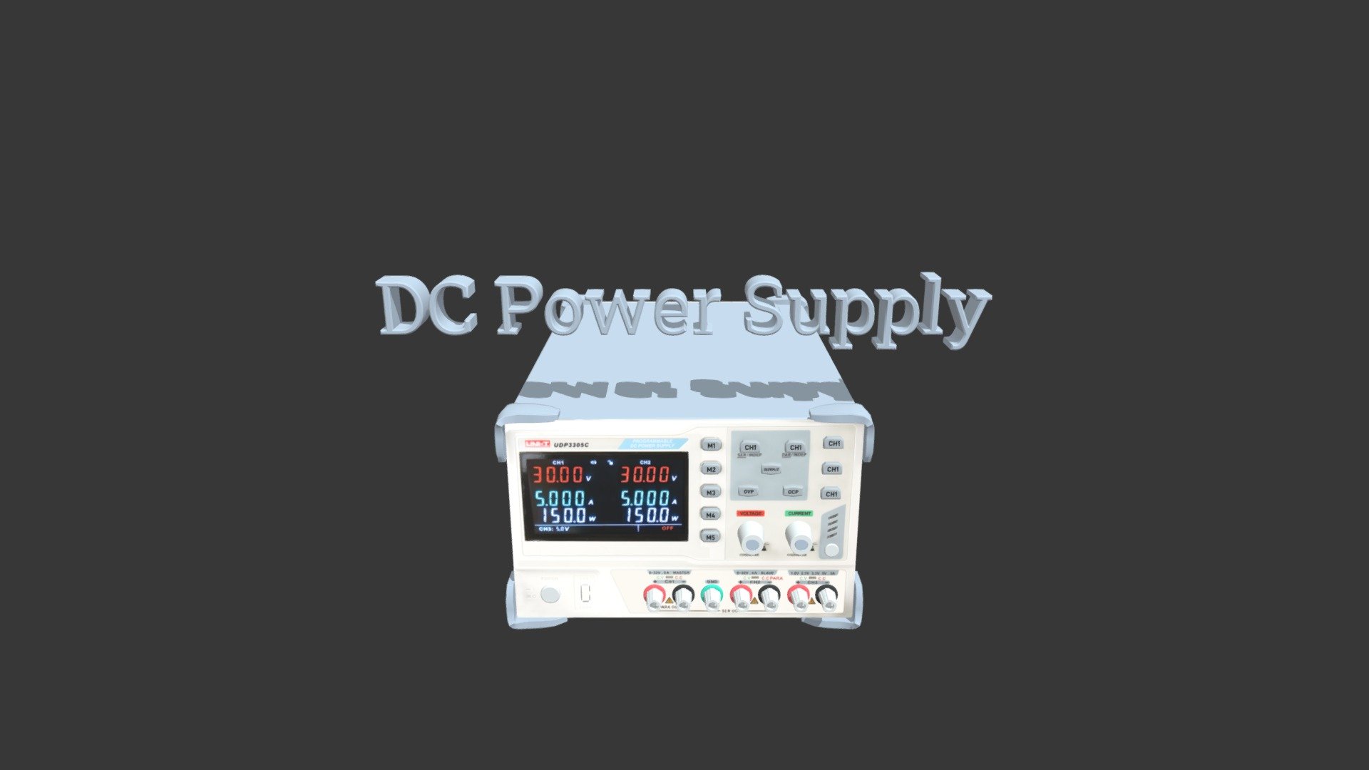 DC Power Supply - Download Free 3D model by VirtualUniversity [4fd610d] - Sketchfab