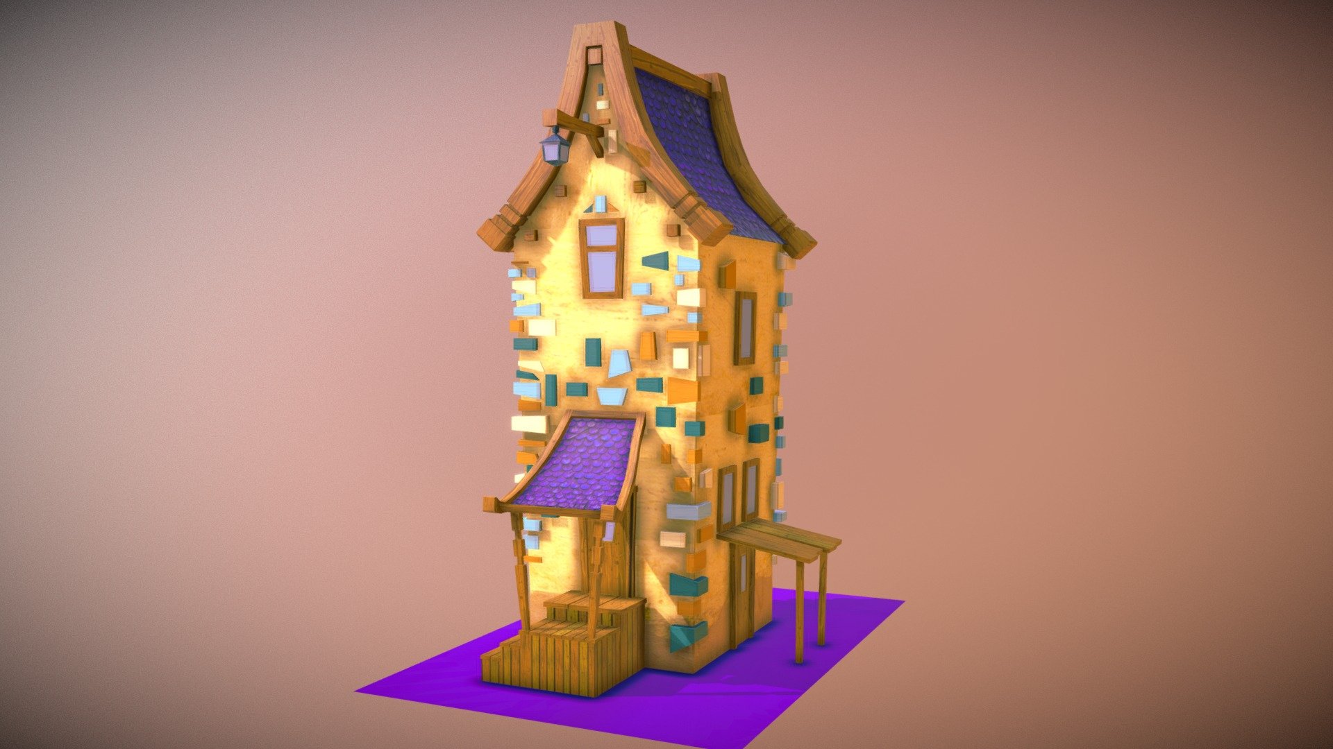 Color house - 3D model by gas1212 [4fd6f87] - Sketchfab