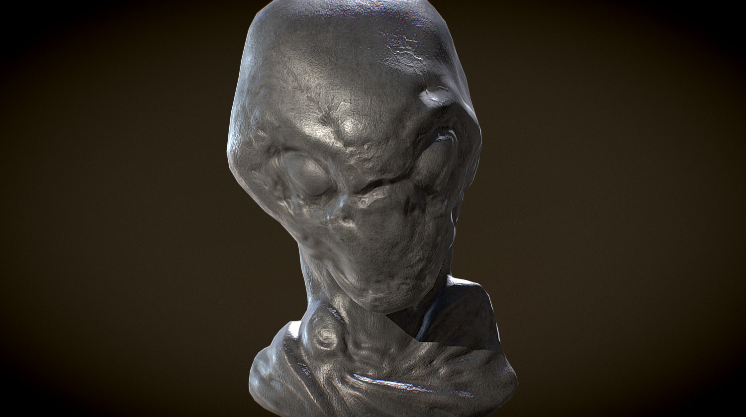 Alien Face - Download Free 3D model by robotpencil [4fd824a] - Sketchfab