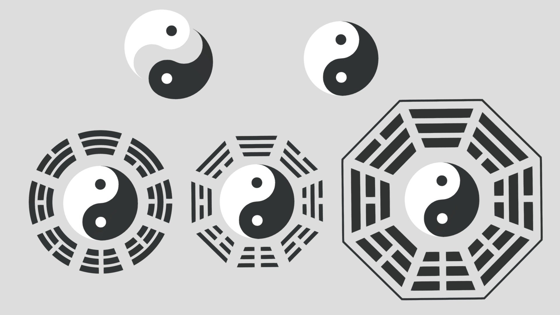 Tai Chi Yin Yang Bagua Tao - Buy Royalty Free 3D model by Philip Storm ...