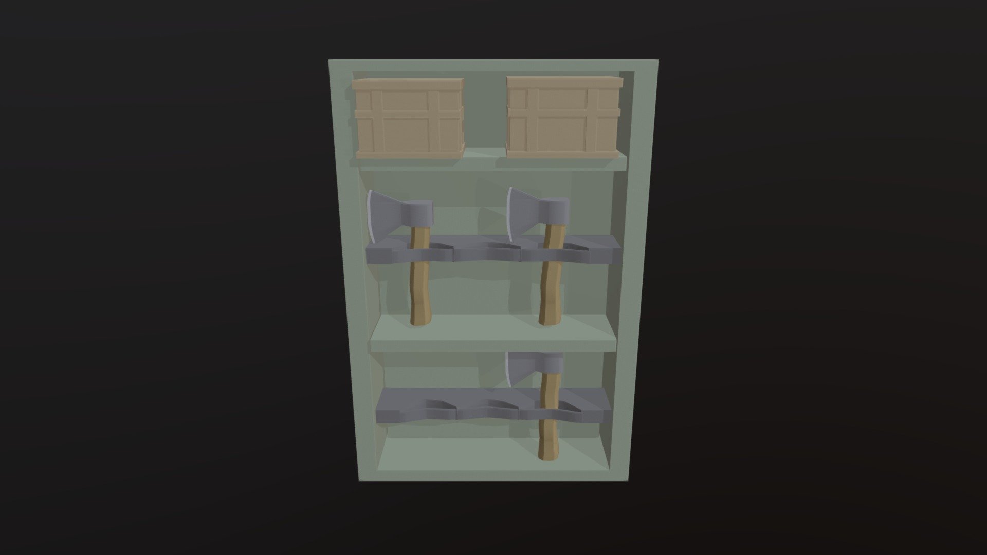 Weapon Cabinet - 3D model by Nick_71 [4fdeed9] - Sketchfab